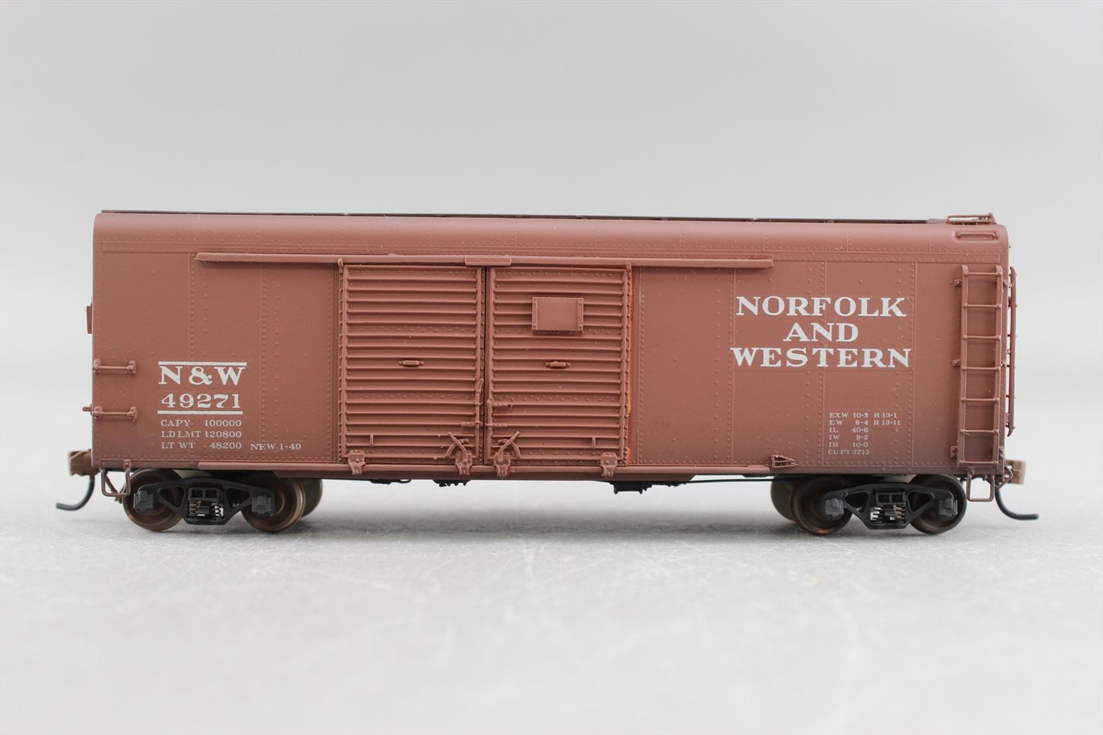 HO Brass Model - W&R N&W Norfolk & Western 40' Round Roof Auto ...