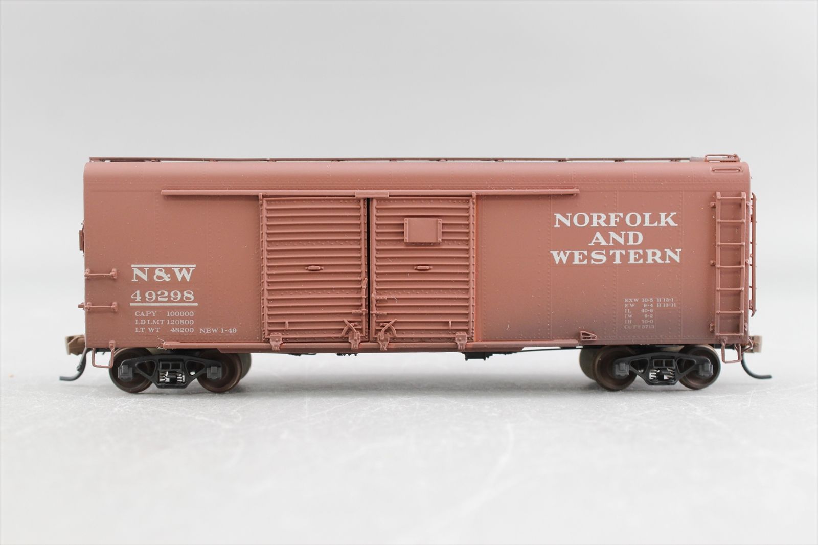 HO Brass Model - W&R N&W Norfolk & Western 40' Round Roof Auto ...