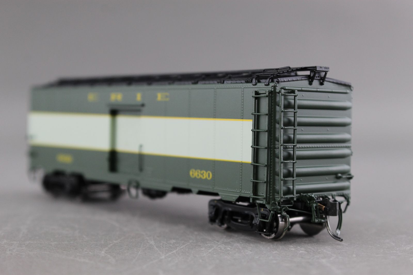 HO Brass Model - ASM ERIE Express Box Car Boxcar ex-Milk Car Two Tone ...