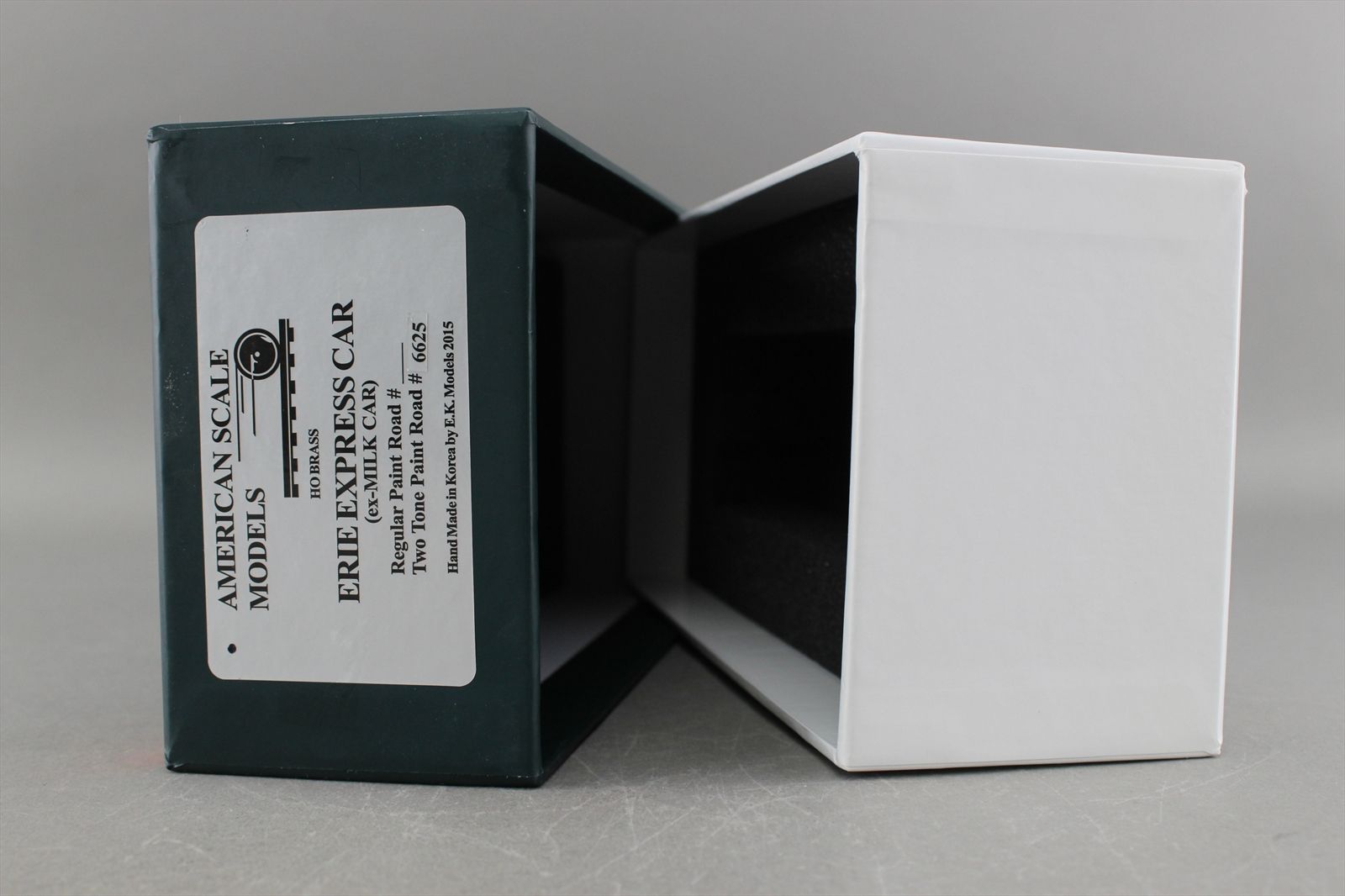 HO Brass Model - ASM ERIE Express Box Car Boxcar ex-Milk Car Two Tone ...