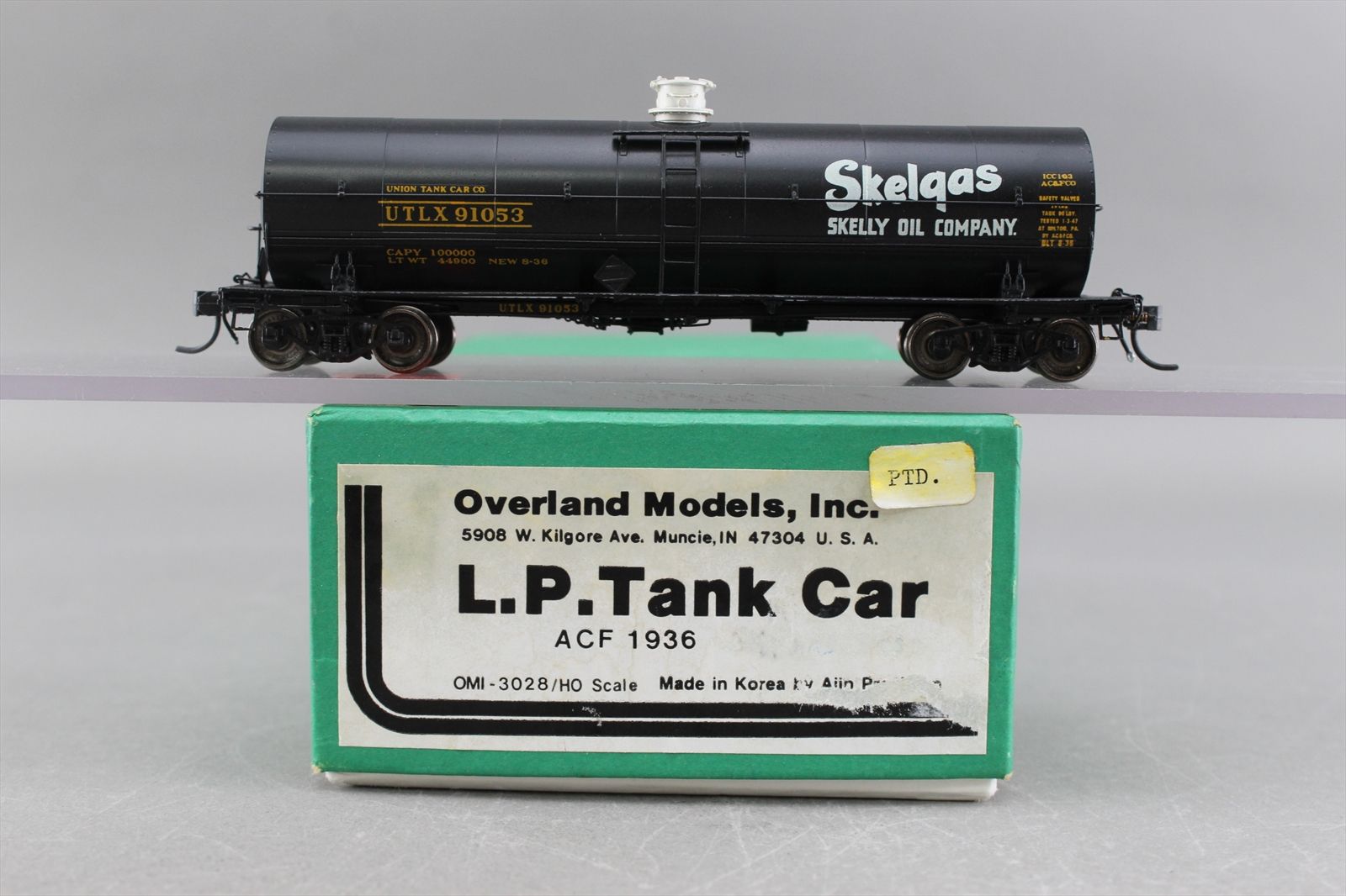 HO Brass Model - OMI 3028 UTLX L.P. Tank Car ACF 1936 #91053 - Custom ...