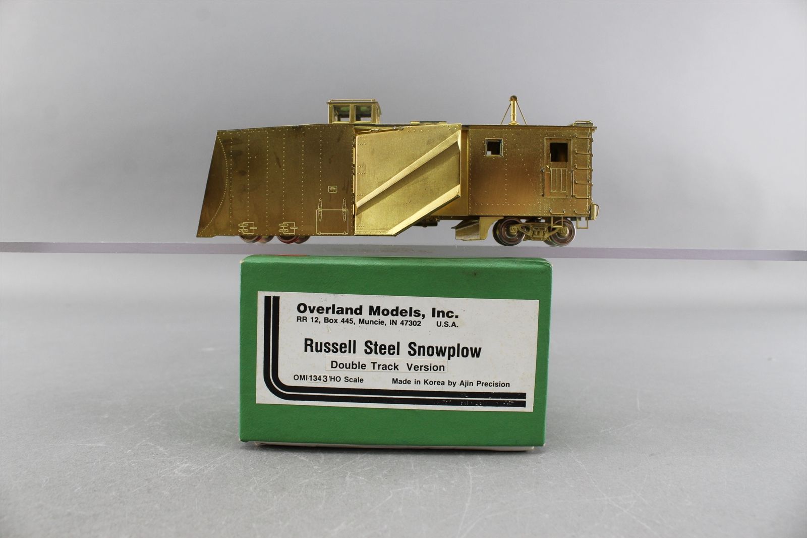 HO Brass Model - OMI 1343 Russell Steel Snowplow Double Track Version ...