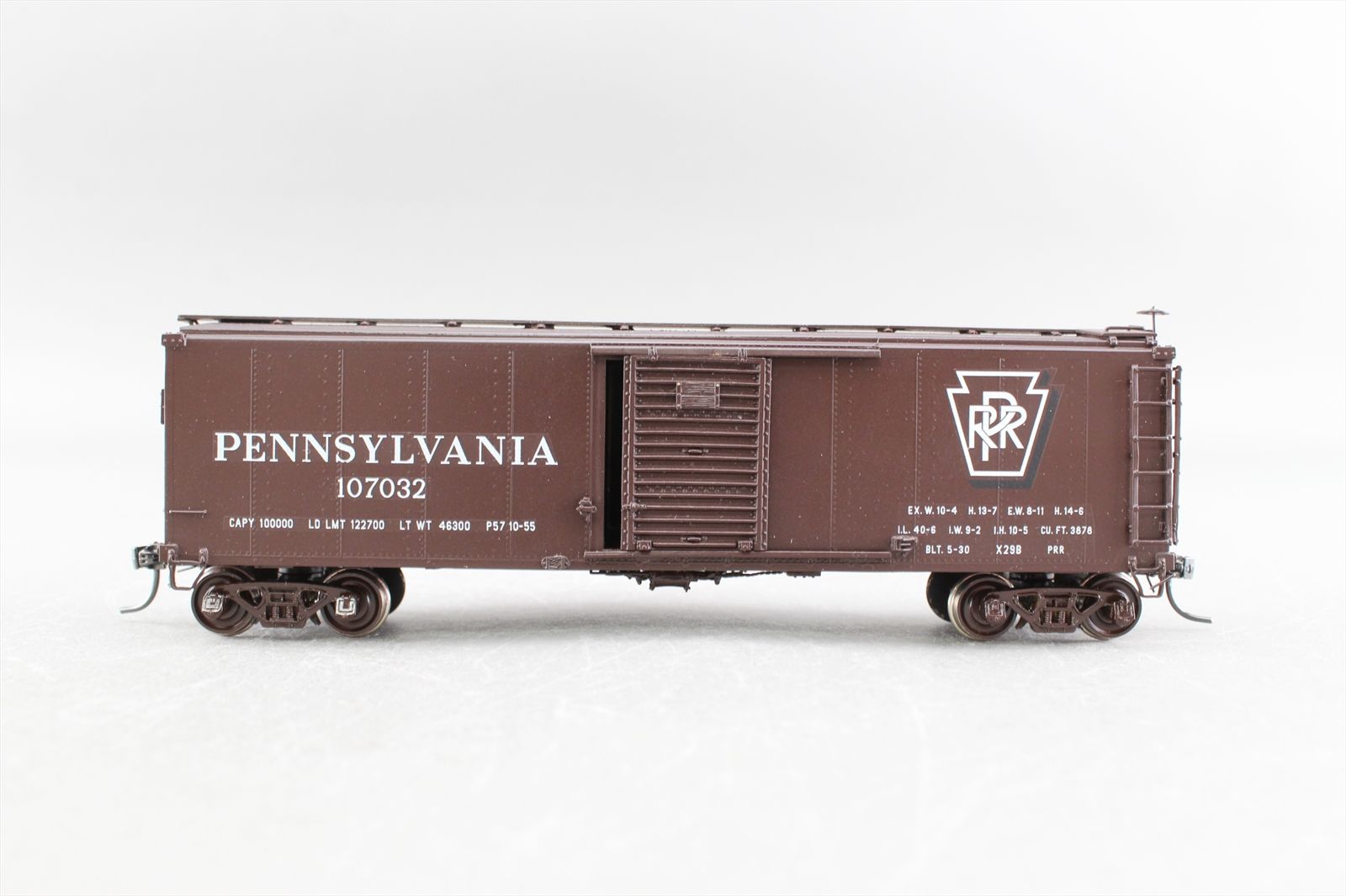 HO Brass Model Train - OMI 3013 PRR Pennsylvania X-29 Boxcar #107032 ...