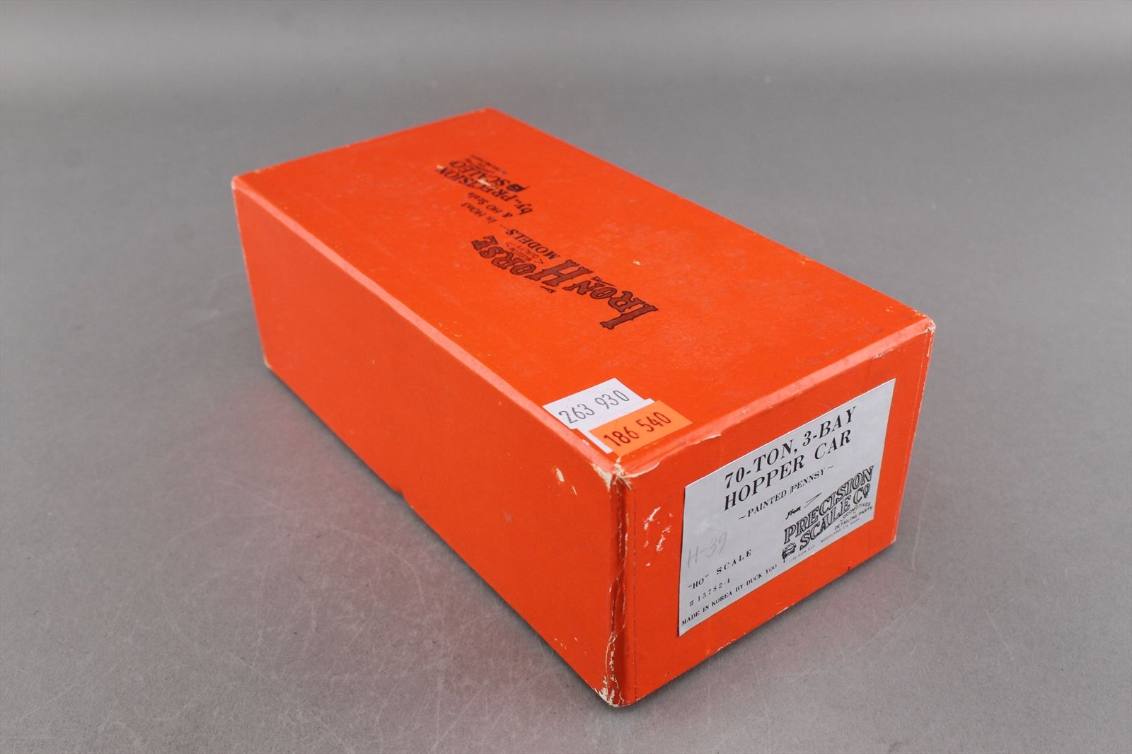HO Brass Model - PSC 15782-4 PRR Pennsylvania H-39 70-Ton 3 Bay Hopper ...
