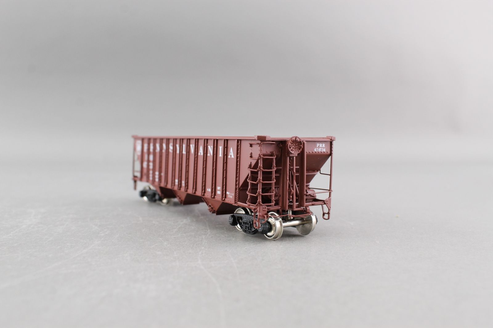 HO Brass Model - PSC 15782-4 PRR Pennsylvania H-39 70-Ton 3 Bay Hopper ...