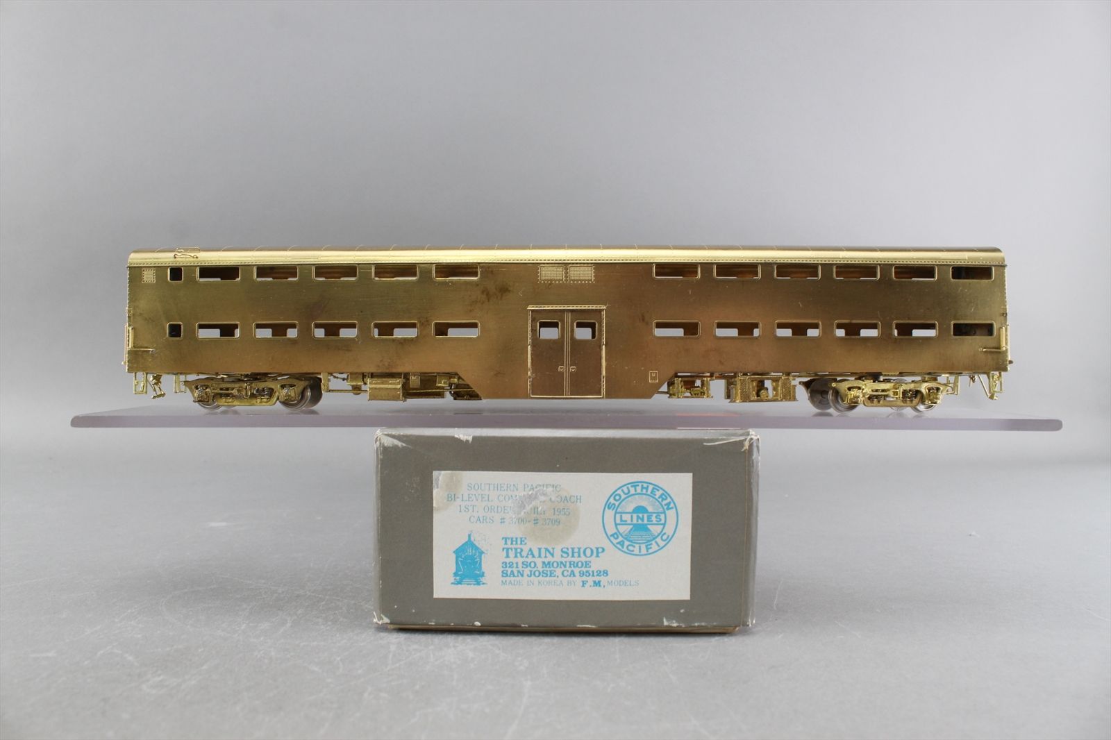 HO Brass Model - TS Train Shop Hallmark SP Southern Pacific Bi-Level ...