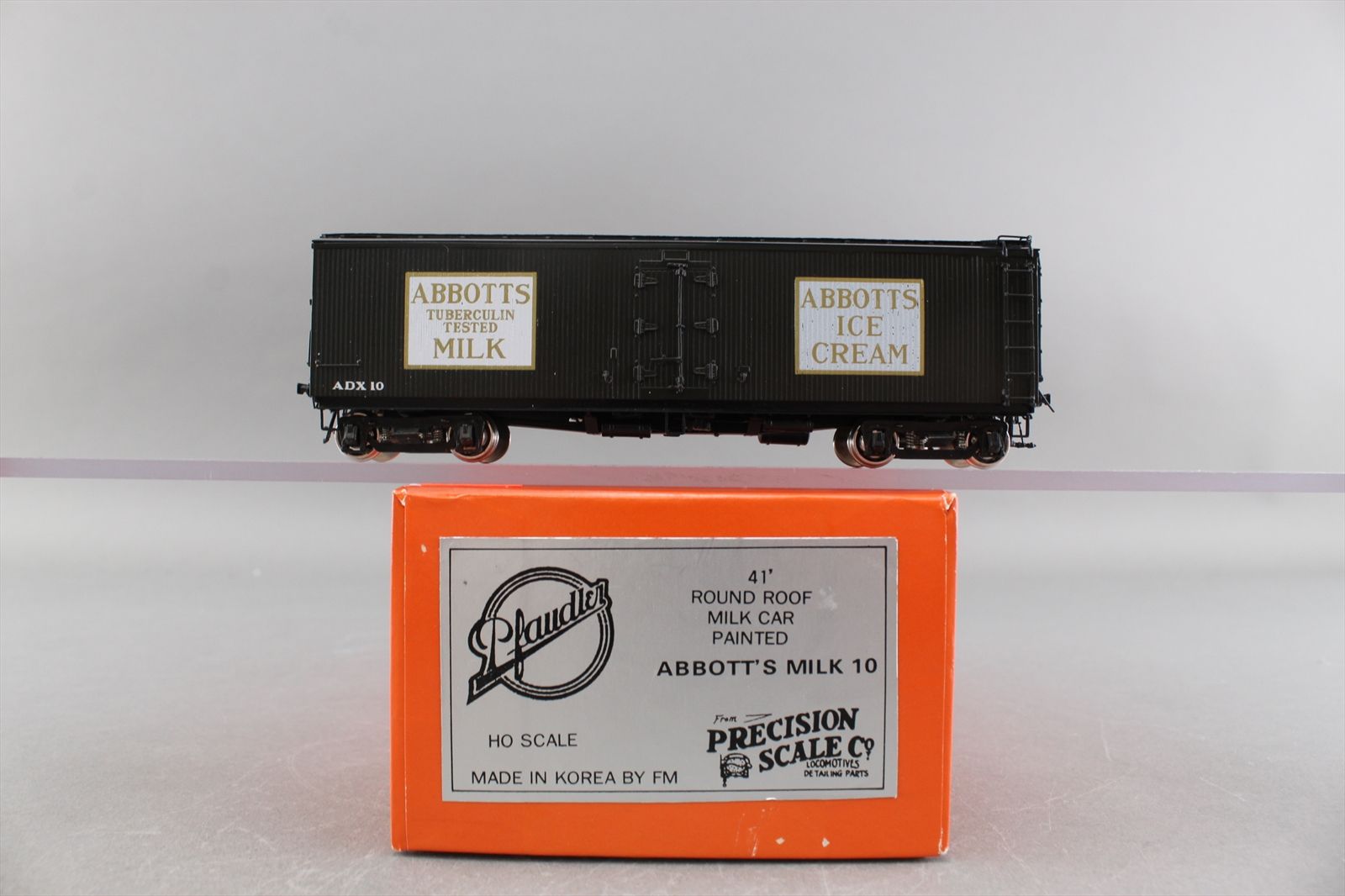 HO Brass Model - PSC ADX Abbott's Milk 41' Round Roof Milk Car #10 - F ...