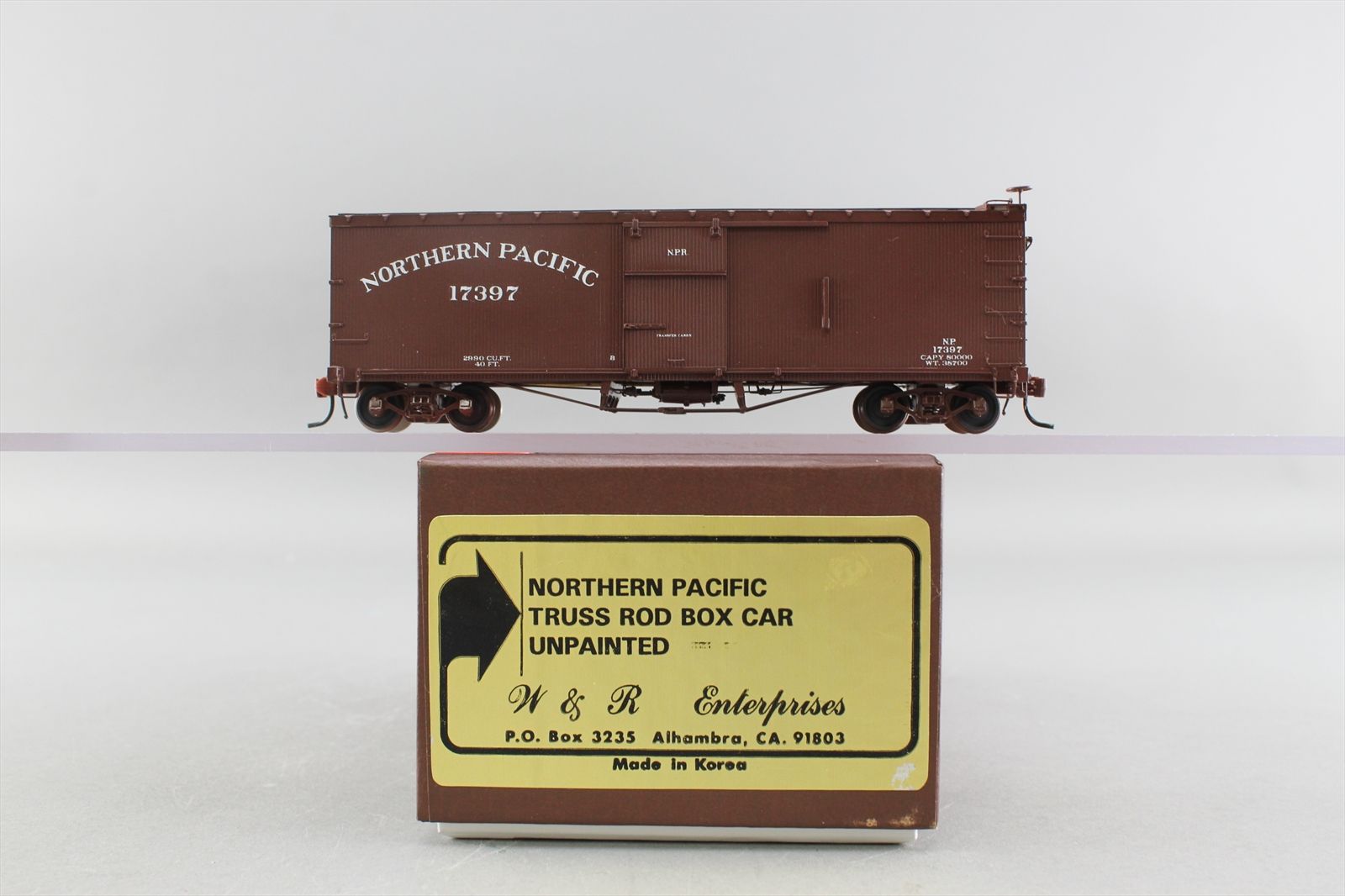 HO Brass Model - W&R NP Northern Pacific Truss Rod Boxcar Box Car ...