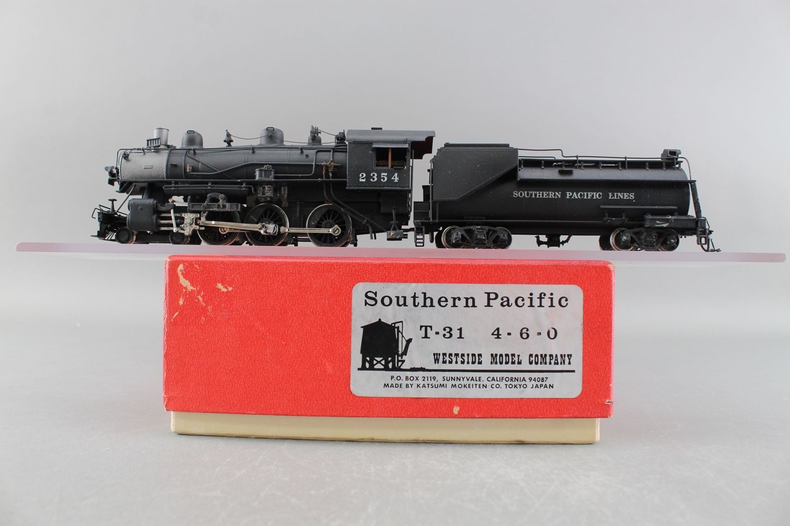 HO Brass Model - WMC SP Southern Pacific T-31 4-6-0 #2354 - Custom - 1971 Run - Katsumi