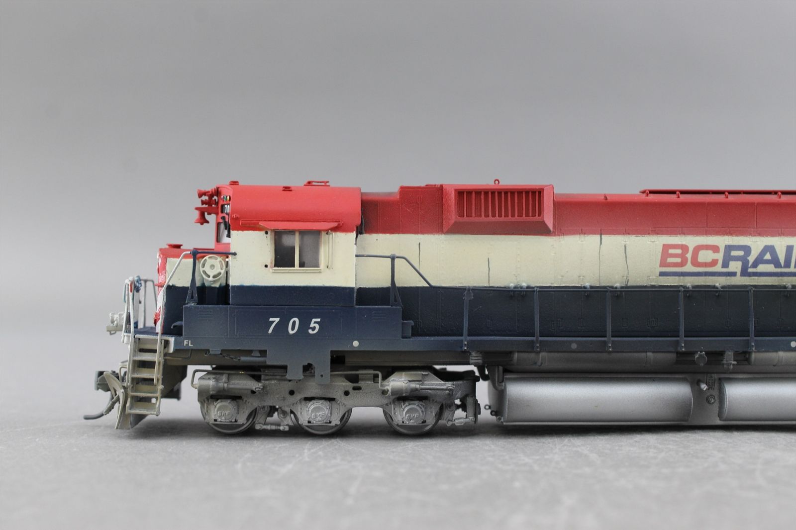 HO Brass Model - OMI 5281 BCR British Columbia M630 #705 - Custom + Weathered - 1991 Run - Ajin
