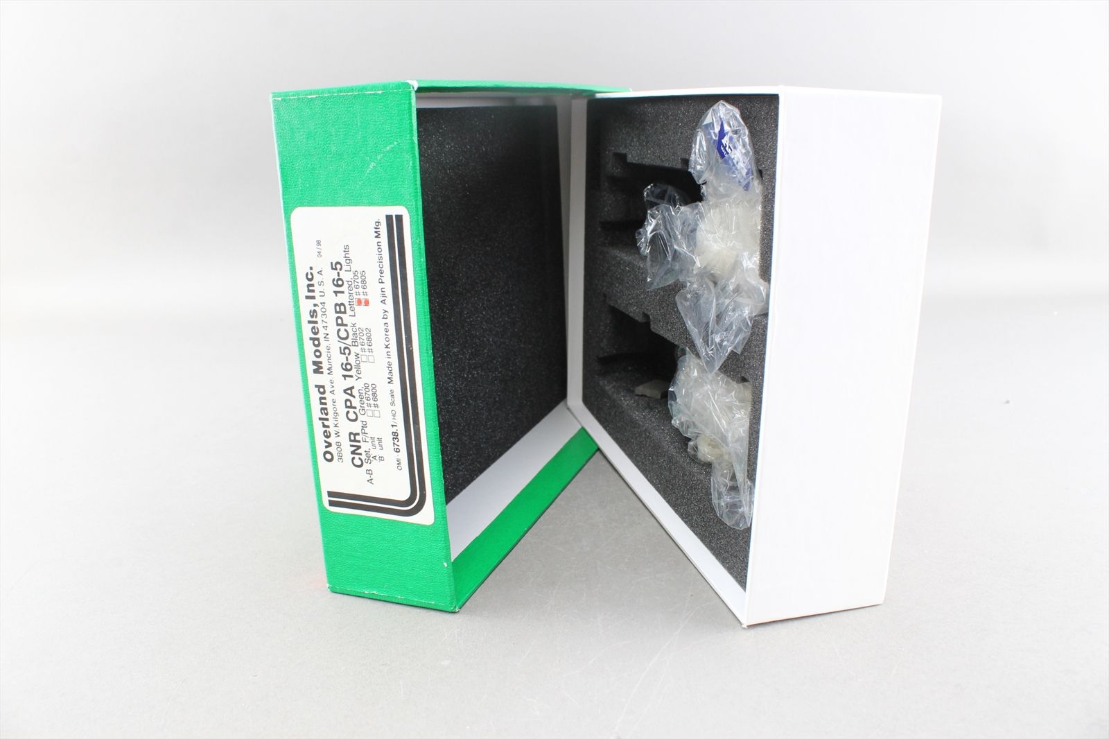 HO Brass Model - OMI 6738.1 CN CNR Canadian National CPA 16-5 + CPB 16-5 C-Liner A-B Set #6705 ...