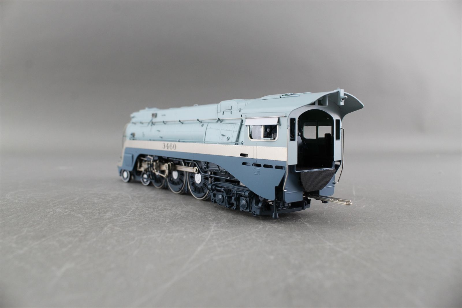 HO Brass Model - Hallmark Super Crown AT&SF Santa Fe Blue Goose Streamlined 4-6-4 #3460 Original ...