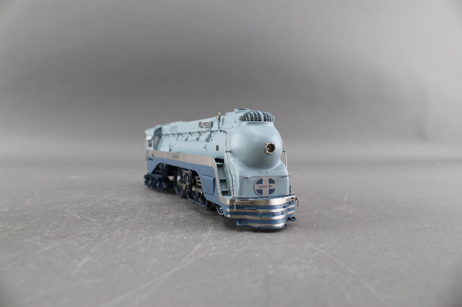 HO Brass Model - Hallmark Super Crown AT&SF Santa Fe Blue Goose Streamlined 4-6-4 #3460 Original ...