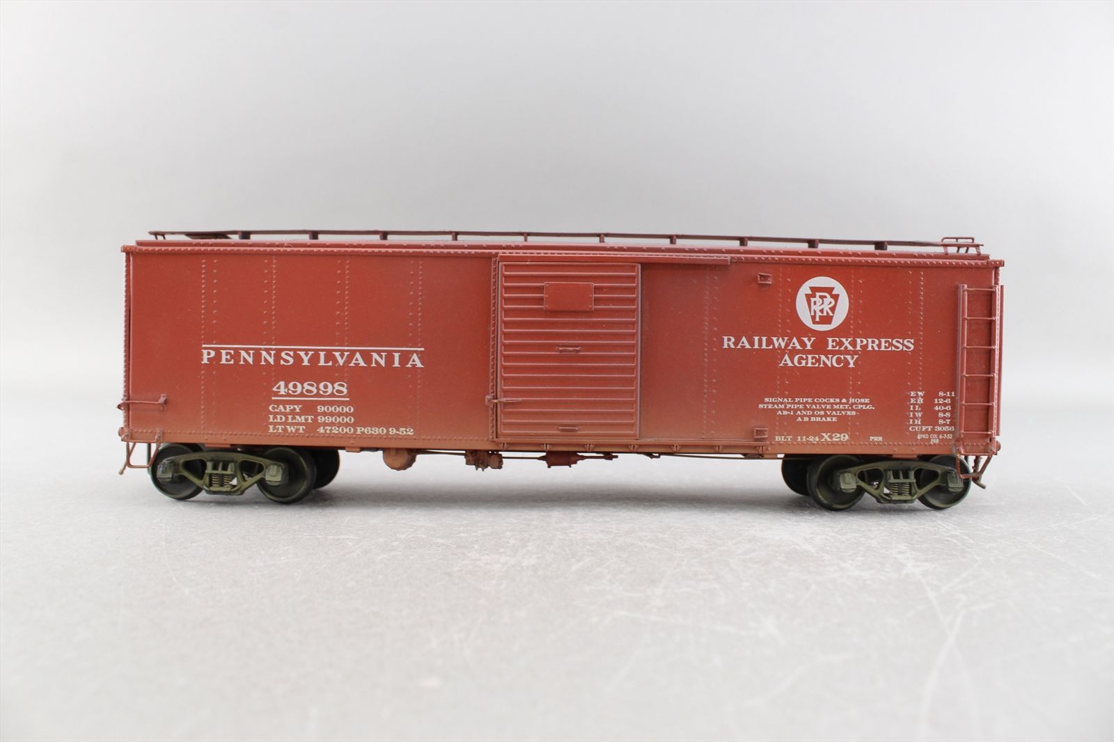O Brass Model - PSC 15467 PRR Pennsylvania X-29 Boxcar #49898 - Custom ...