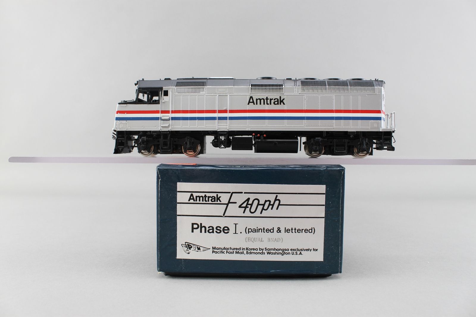 HO Brass Model - PFM Amtrak F40Ph Phase I Equal Even Band - F/P - 1985 ...