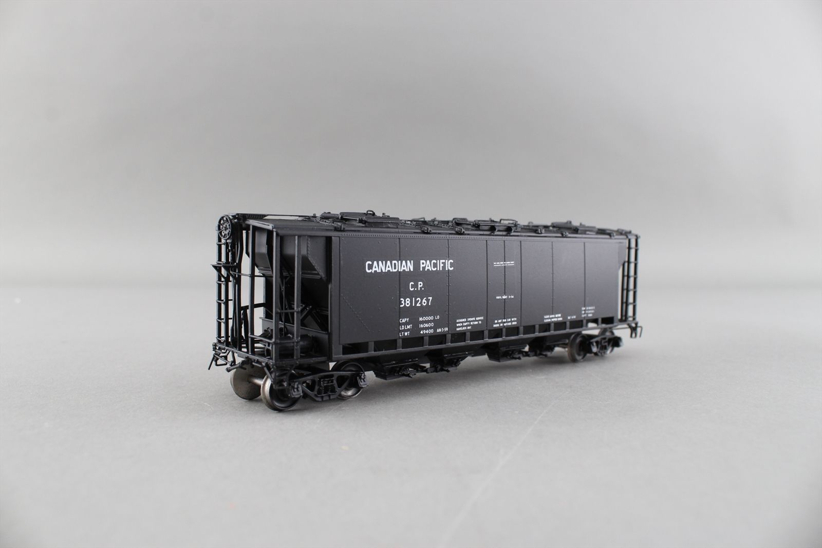 HO Brass Model - OMI 3182 CP CPR Canadian Pacific Slab Side Covered Hopper #381267 - Custom ...