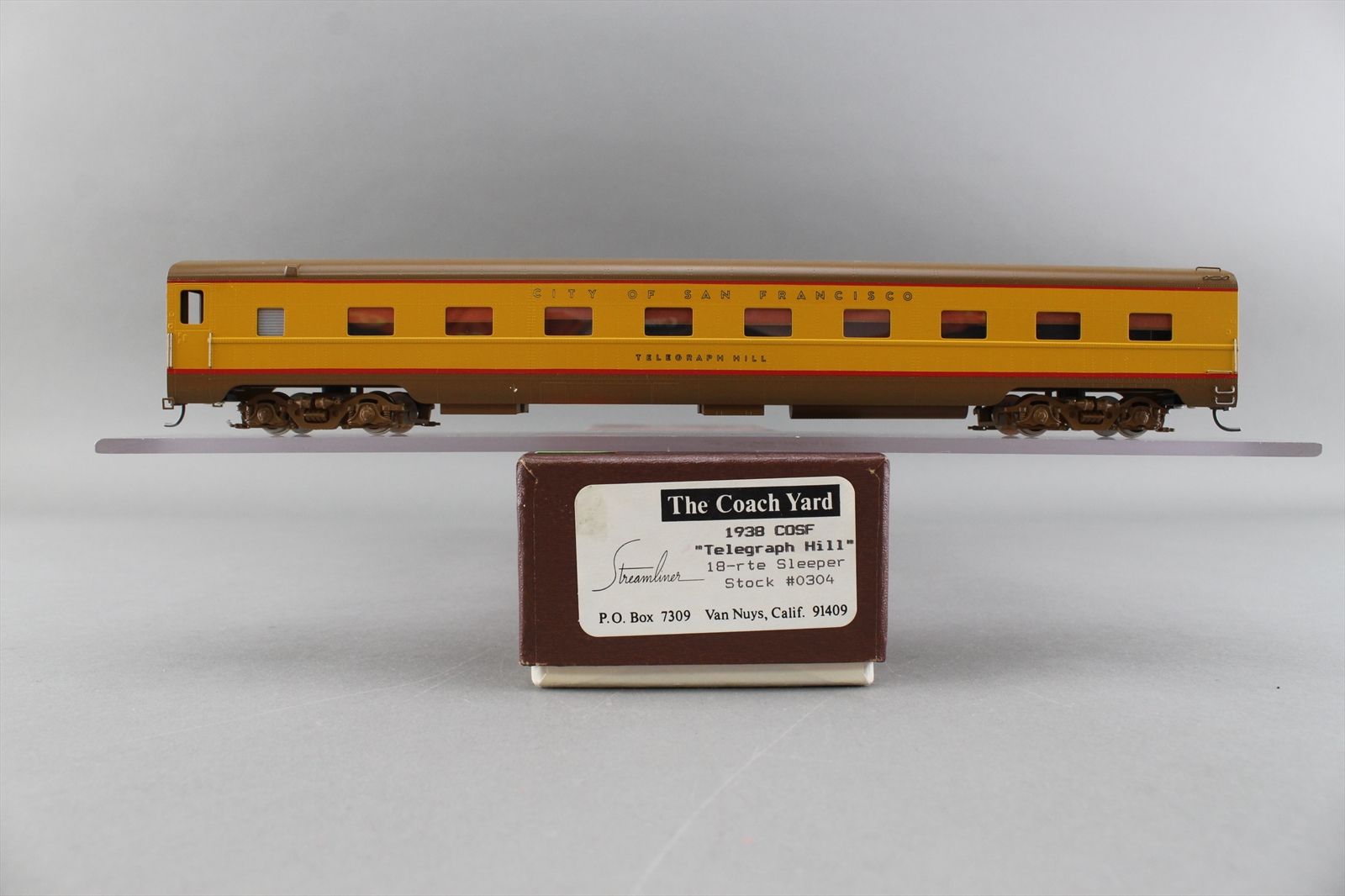HO Brass Model - TCY 0304 UP Union Pacific 1938 COSF San Francisco 18 ...