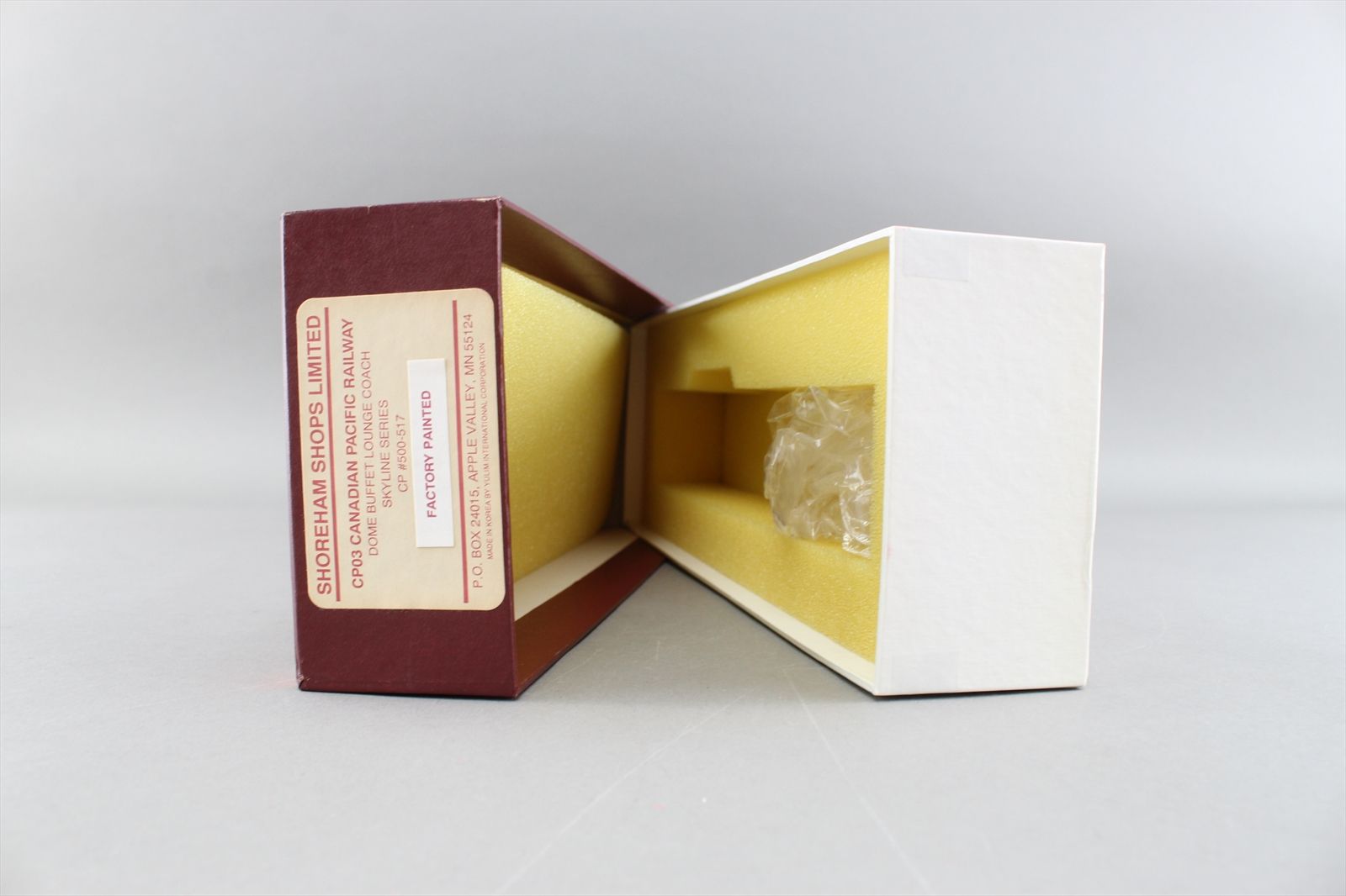 HO Brass Model - SSL CP03 CP CPR Canadian Pacific Dome Buffet Lounge Coach Skyline Series #504 ...