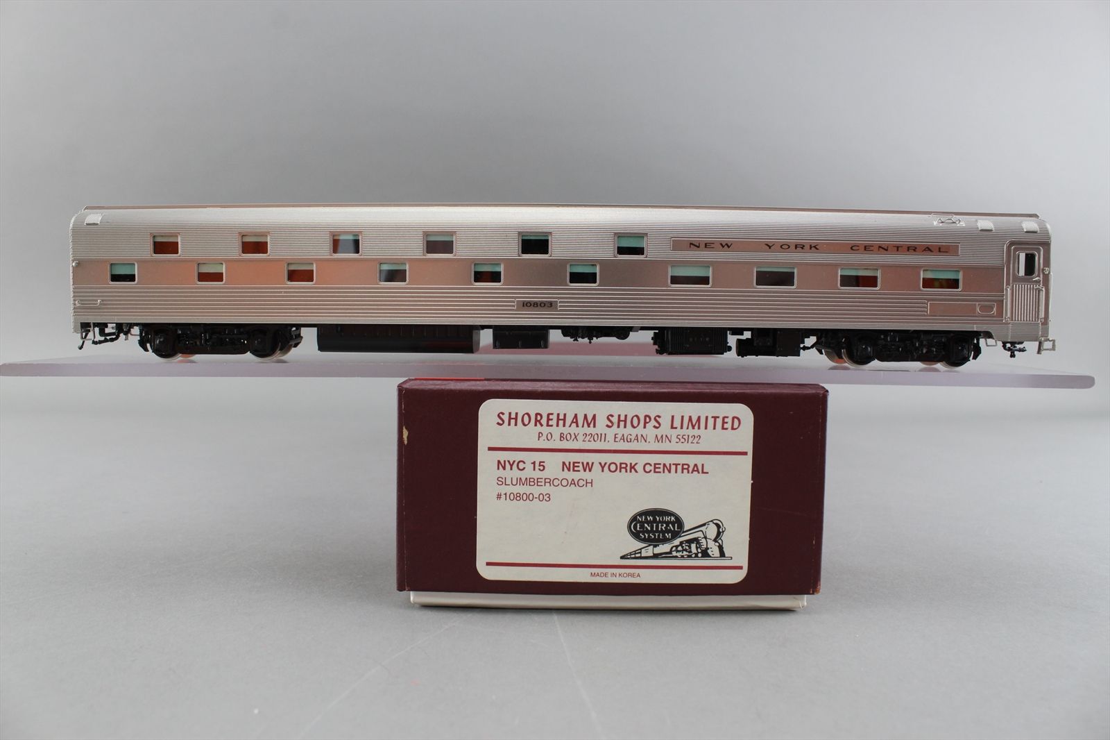 HO Brass - SSL NYC15 NYC New York Central Slumbercoach #10803 - F ...