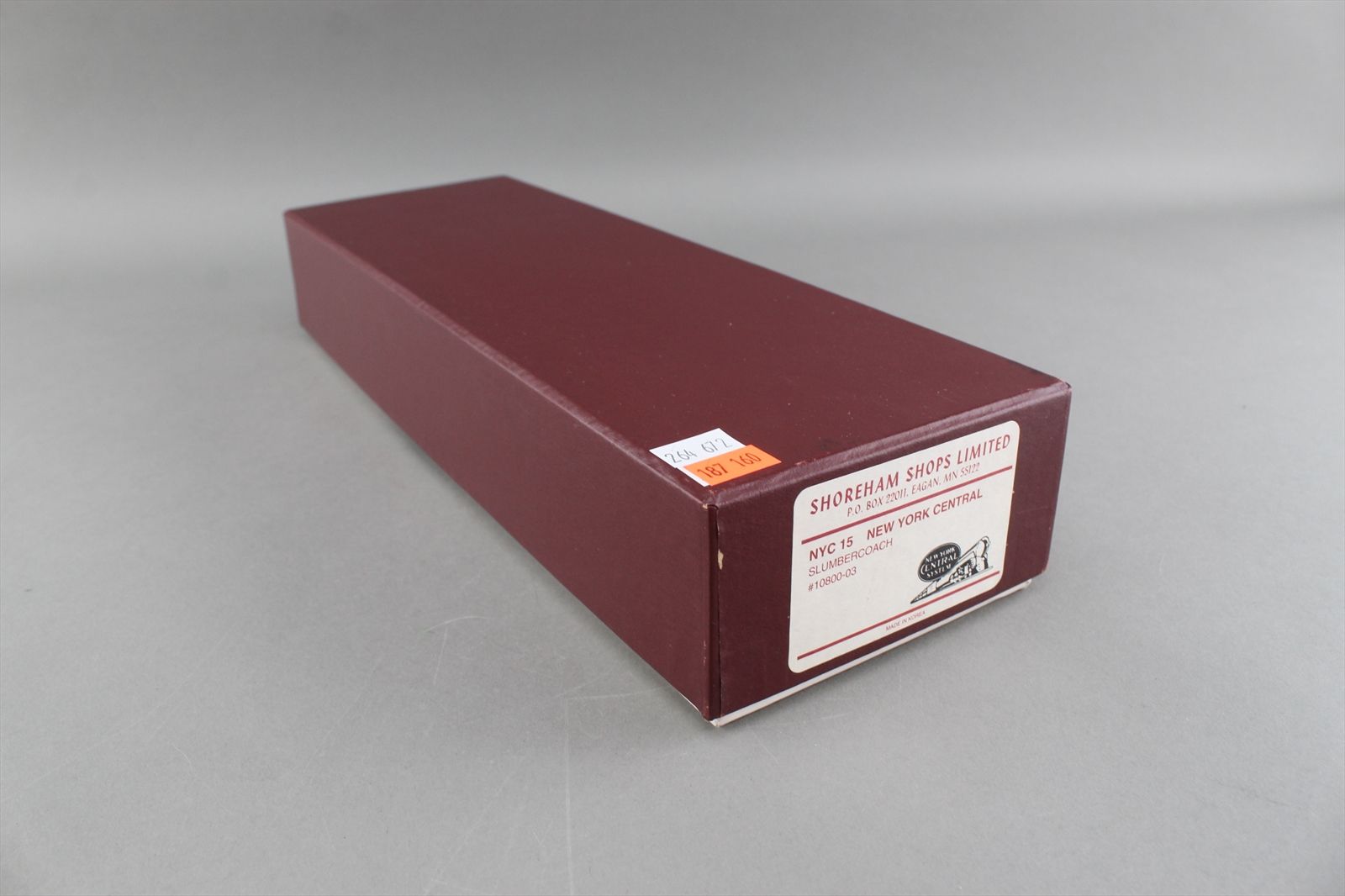 HO Brass - SSL NYC15 NYC New York Central Slumbercoach #10803 - F ...