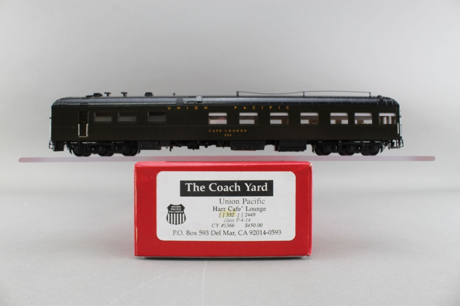 HO Brass Model - TCY 1366 UP Union Pacific Harriman Cafe Lounge #352- F ...