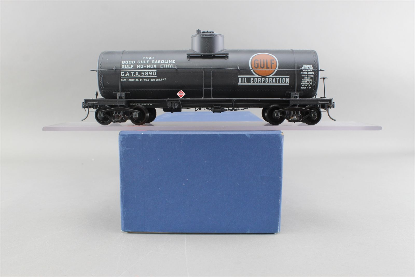 O Brass Model - USH 301 GATX Gulf Oil 8000 Gallon Single Dome Tank Car ...