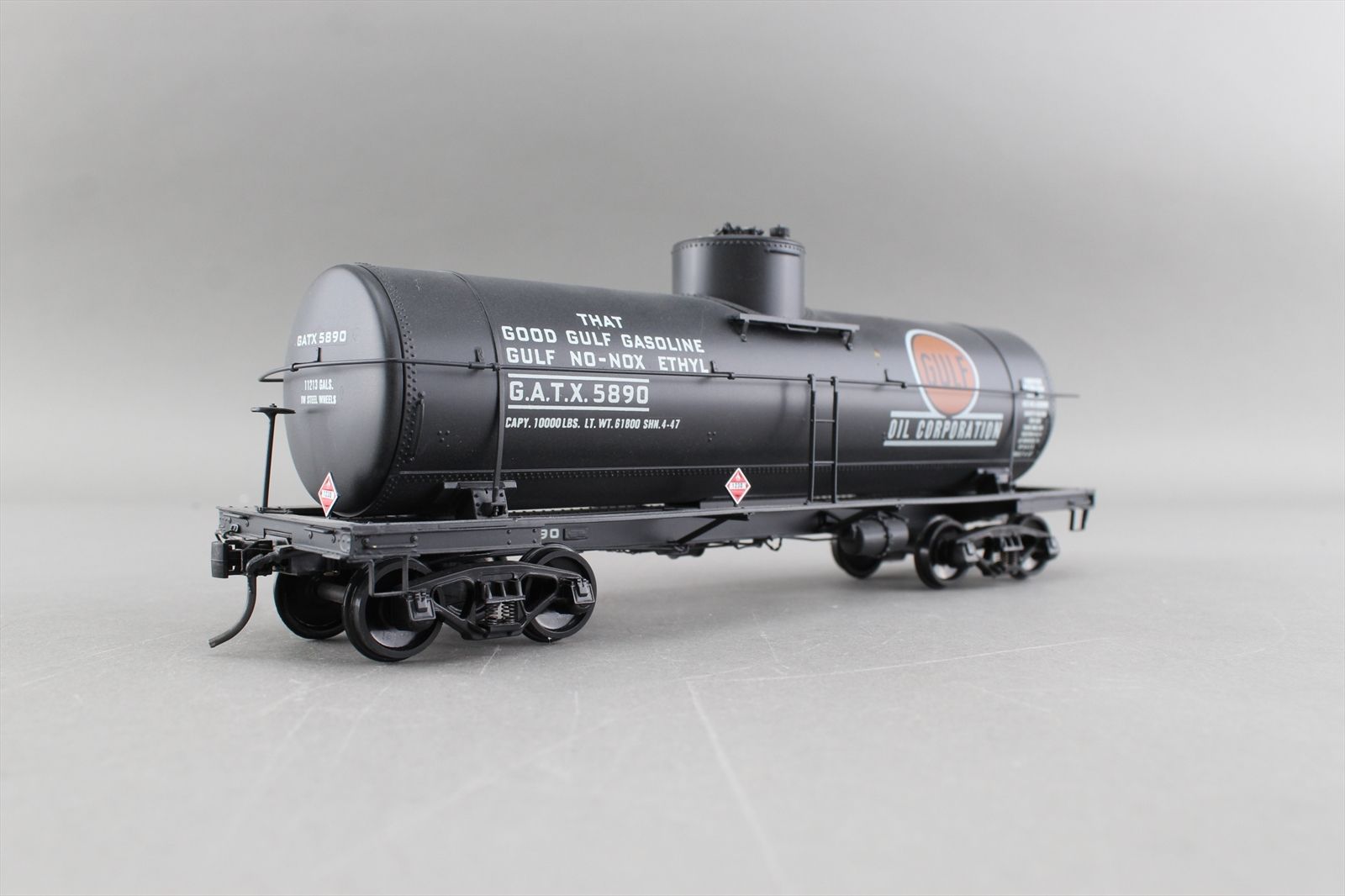 O Brass Model - USH 301 GATX Gulf Oil 8000 Gallon Single Dome Tank Car ...
