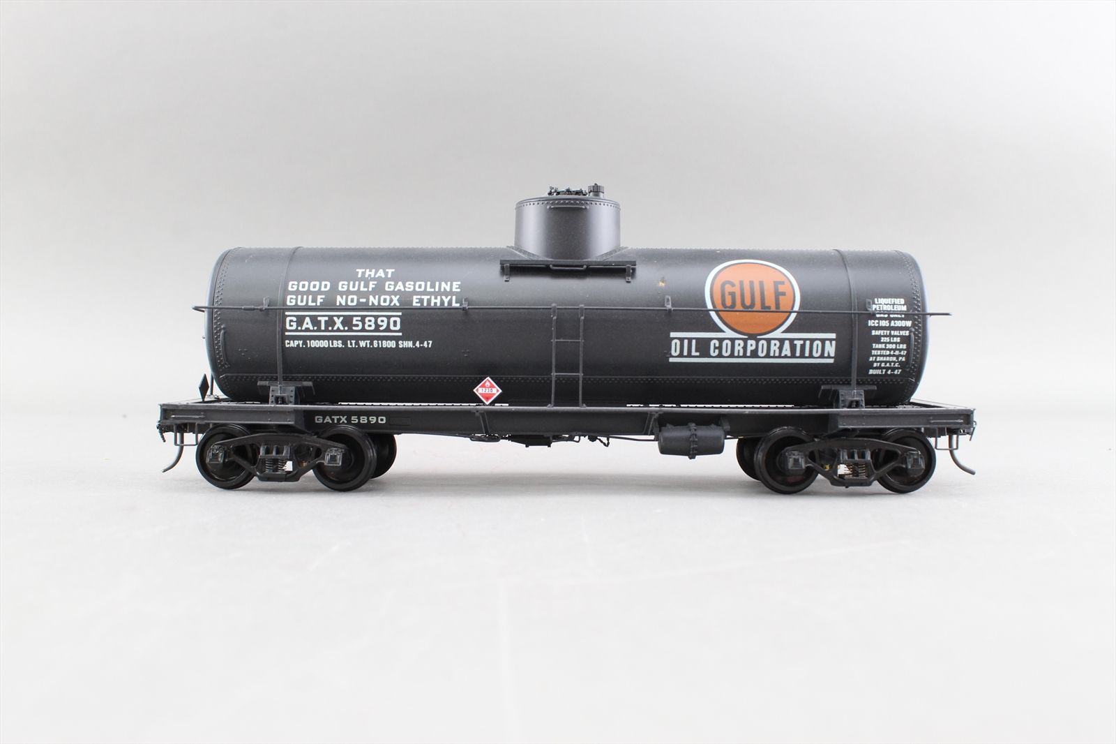 O Brass Model - USH 301 GATX Gulf Oil 8000 Gallon Single Dome Tank Car ...