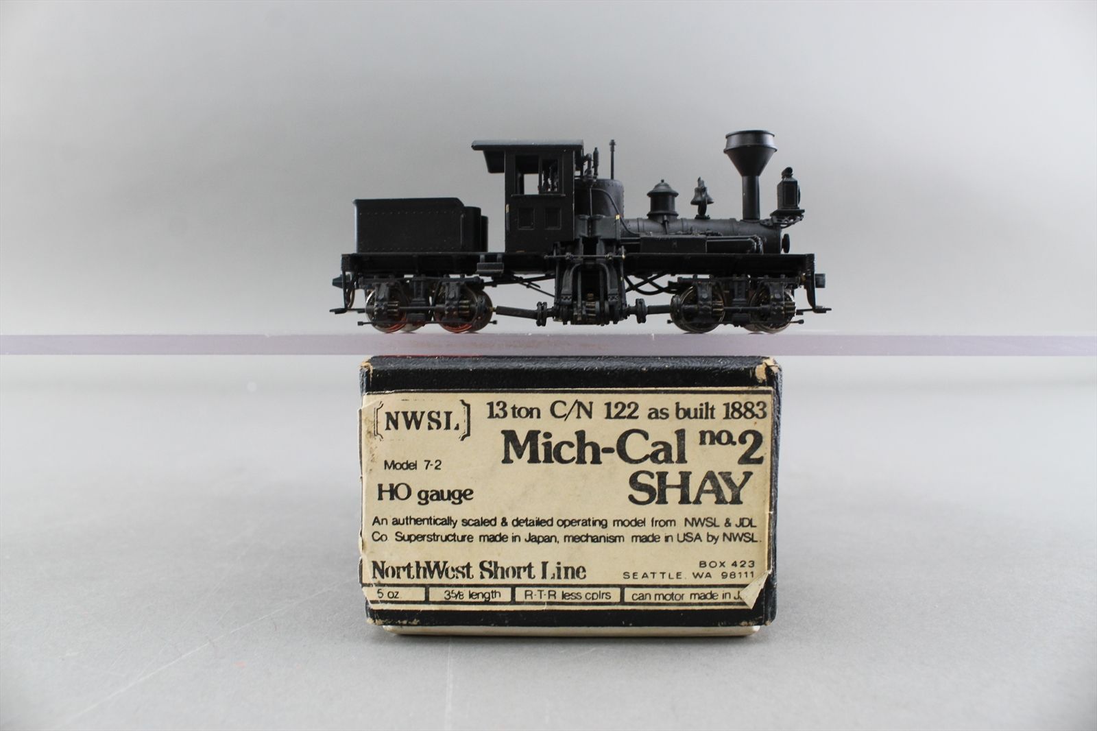 HO Brass Model - NWSL Mich-Cal Shay 13-Ton #2 - Custom + Unlettered ...