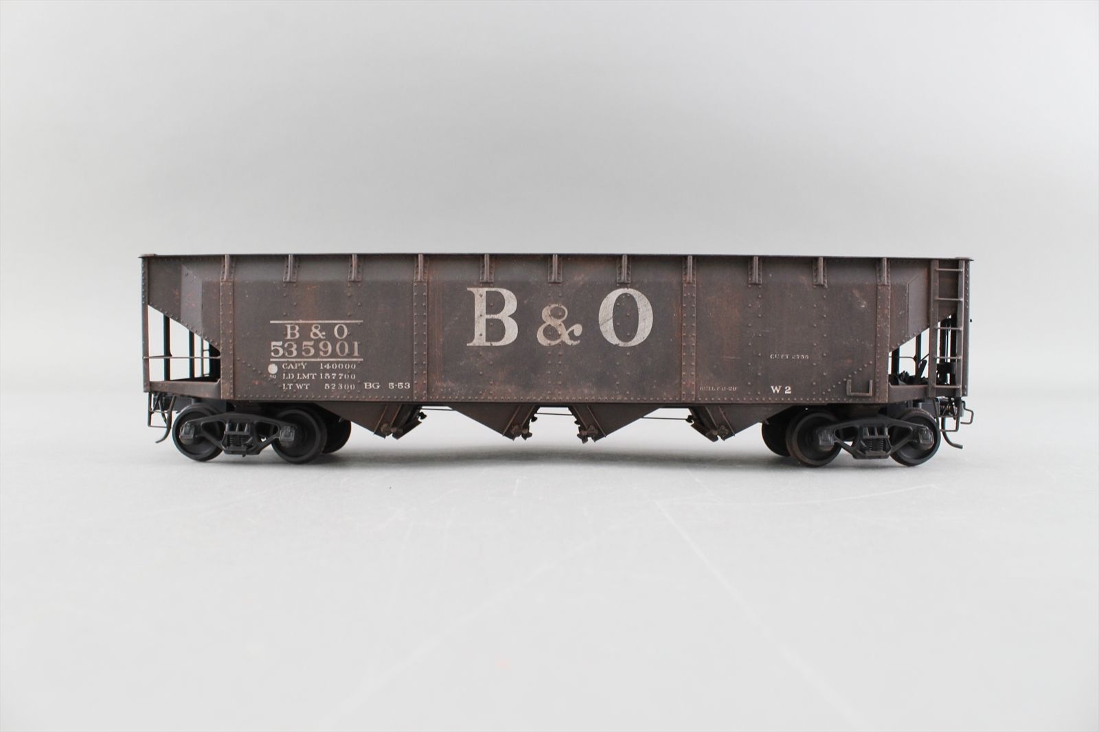 O Brass Model - PSC 19162 B&O Baltimore & Ohio Quad 4 Bay Offset Side ...