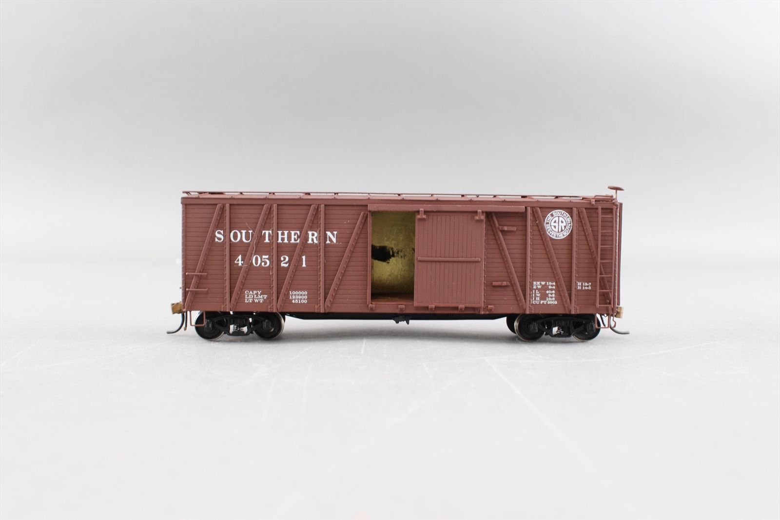 HO Brass Model - Metro SOU Southern 40' Outside Braced Boxcar Box Car ...