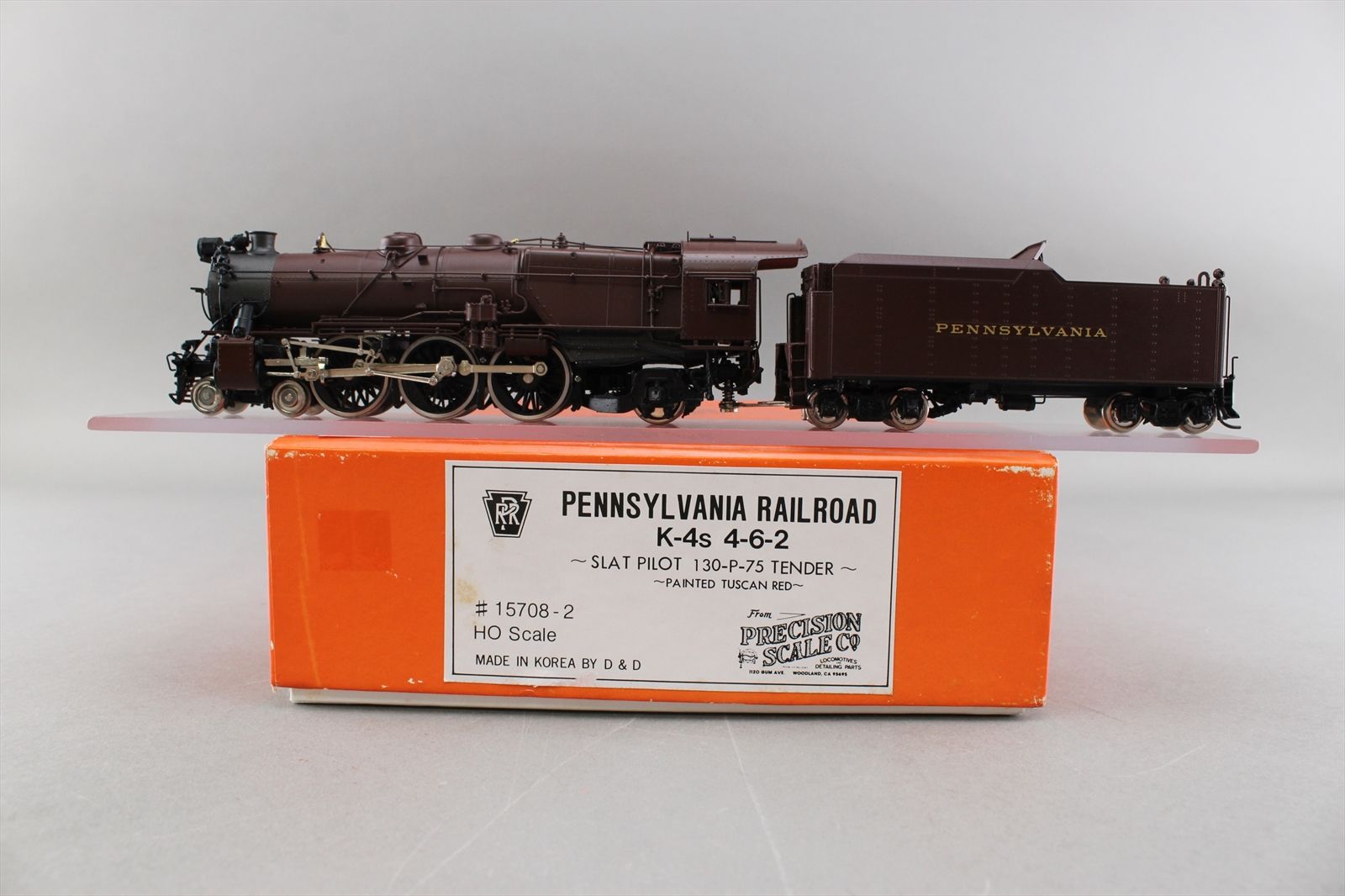 HO Brass Model - PSC 15708-2 PRR Pennsylvania 4-6-2 K-4s Tuscan Red - F ...