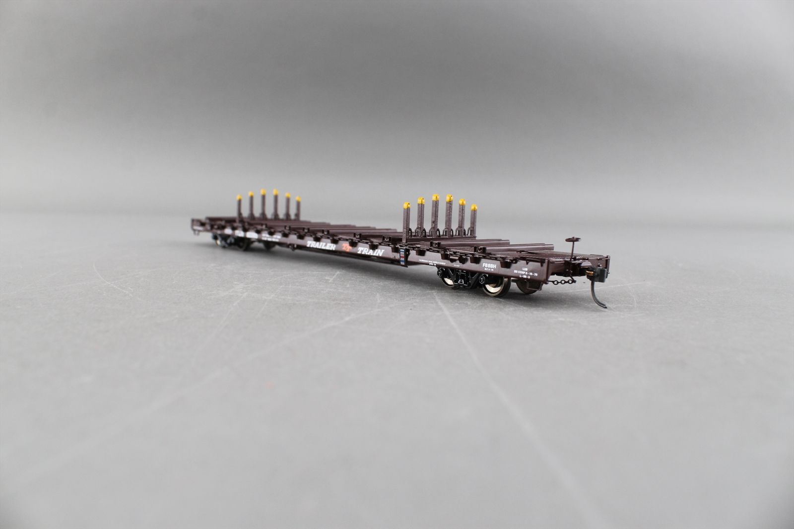 HO Brass Model - OMI 3376.1 TTJX Trailer Train Finger Rack Flatcar ...