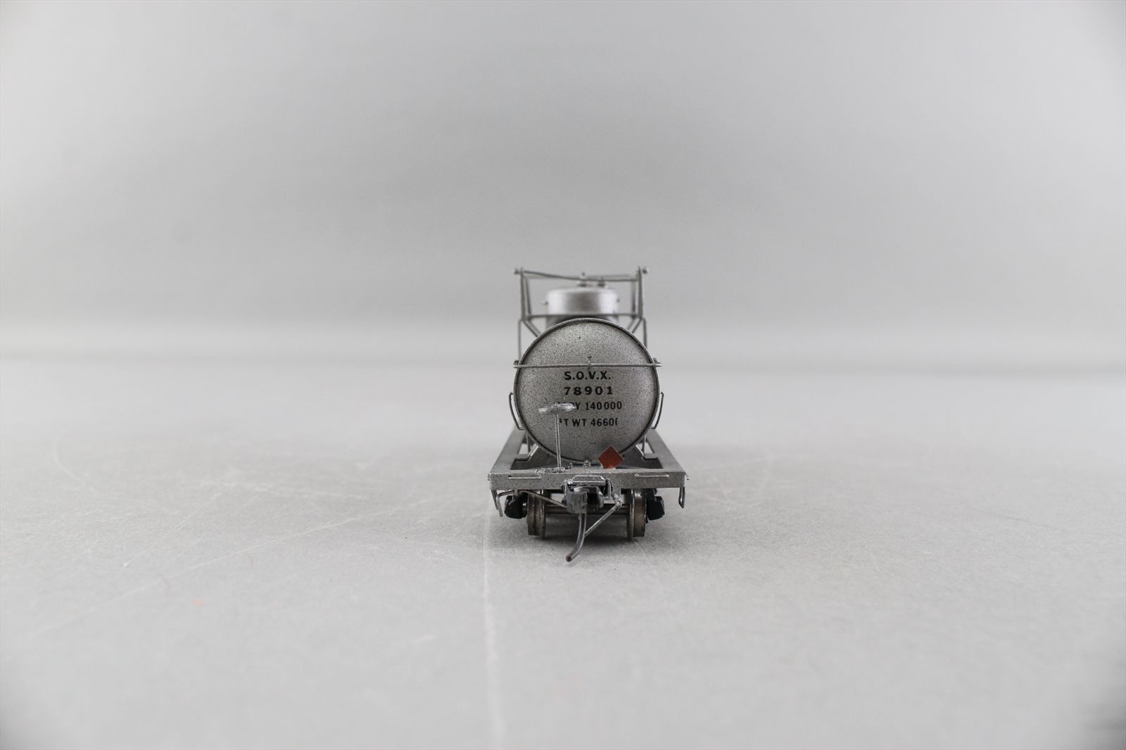 HO Brass Model - PSC 15656 SOVX Mobilgas 8,000 Gallon Tank Car Silver ...