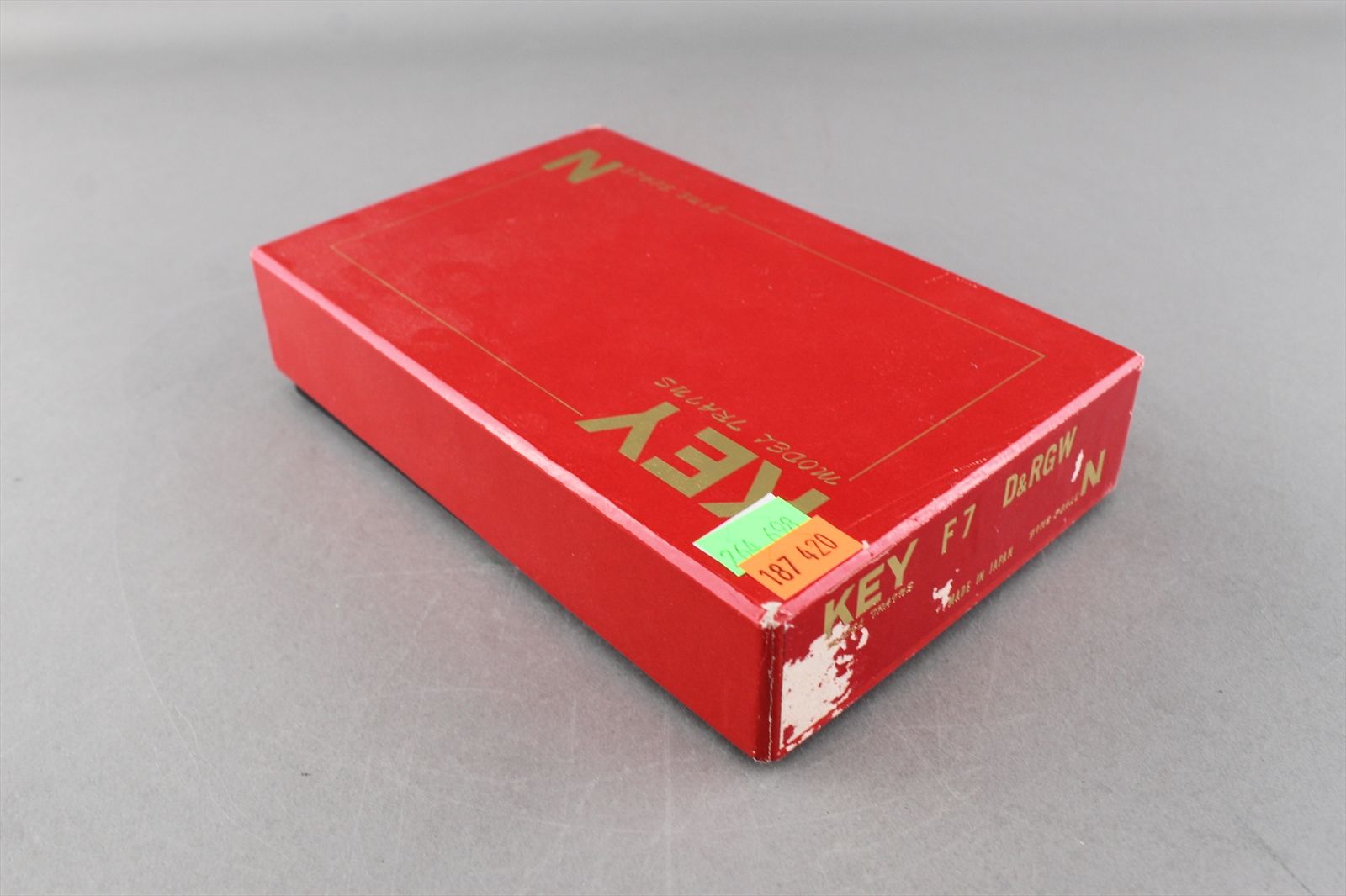 N Brass Model - Key D&RGW F7A/B Multi-Stripe Both Powered - F/P - 1987 Run - Made in Japan