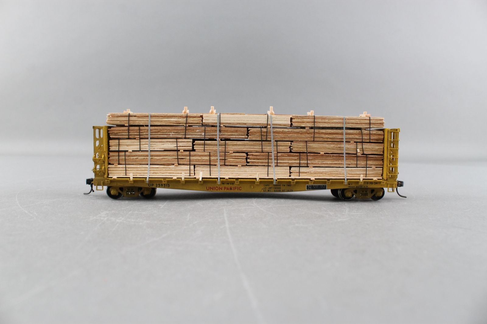 HO Brass Model - OMI 3023 UP Union Pacific Bulkhead Flatcar Flat Car F ...