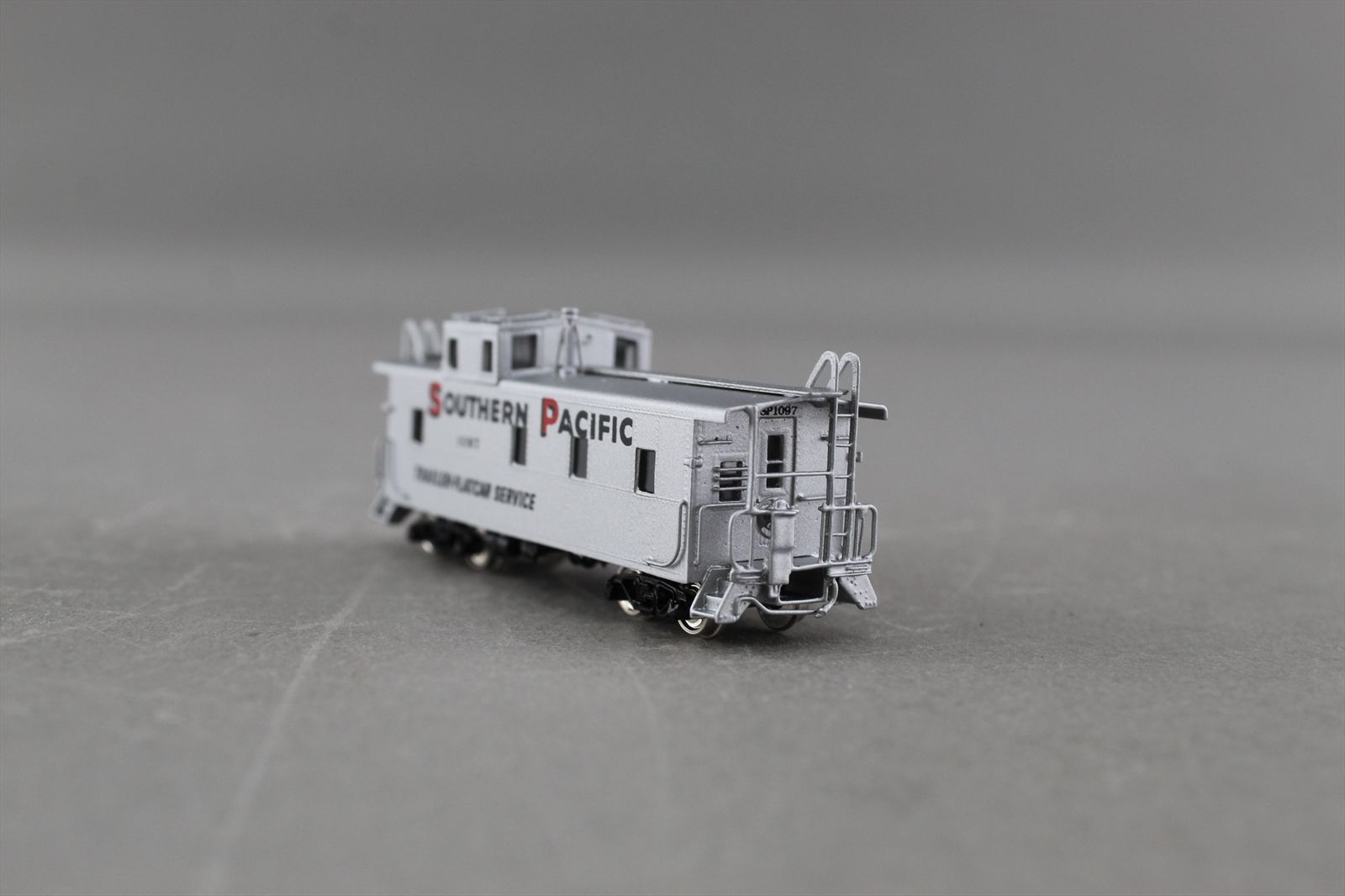 N Brass Model - PSC 67018-5 SP Southern Pacific C-40-3 Caboose Trailer Flatcar Service #1097 - F ...