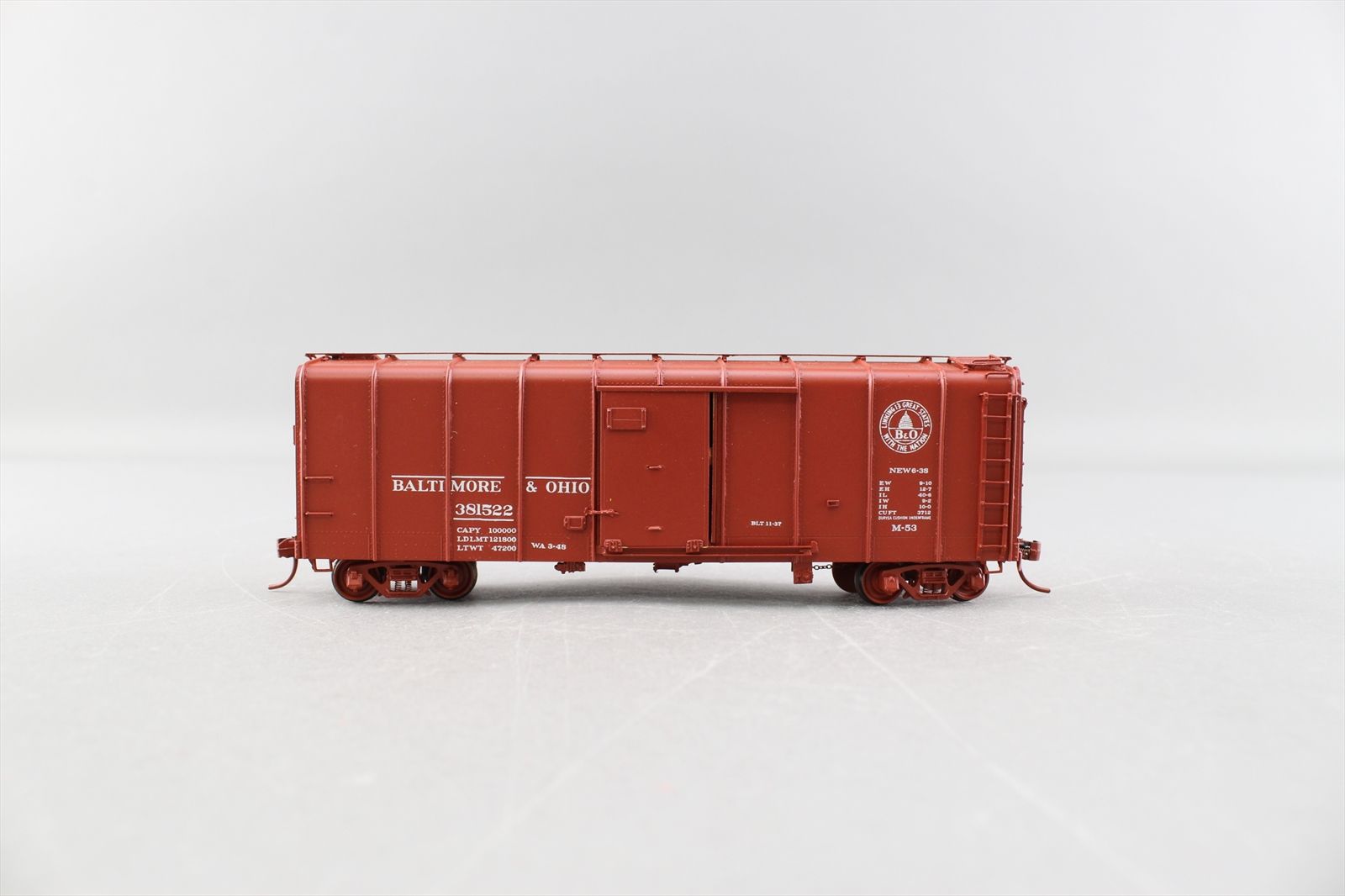 HO Brass Model - PSC 15744 B&O Baltimore & Ohio M-53 Boxcar Box Car w ...