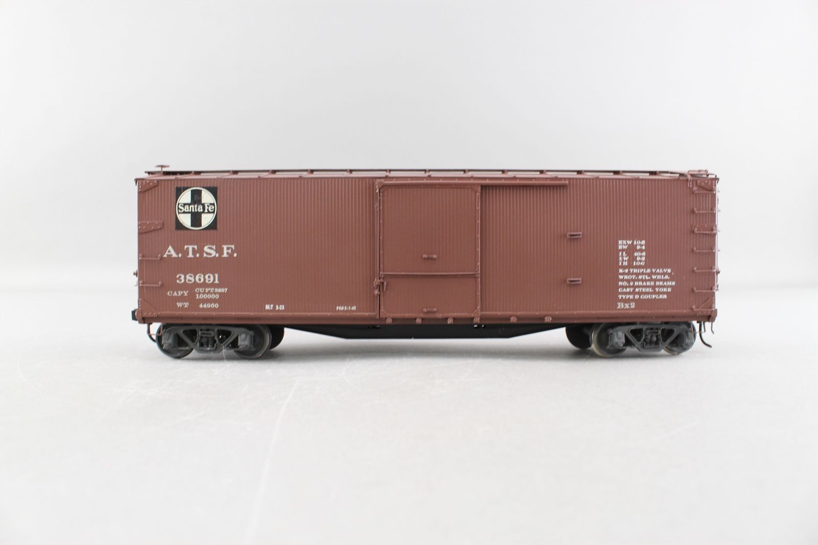 O Brass Model - PL 900 PL-900 USRA AT&SF Santa Fe Double Sheathed Wood ...