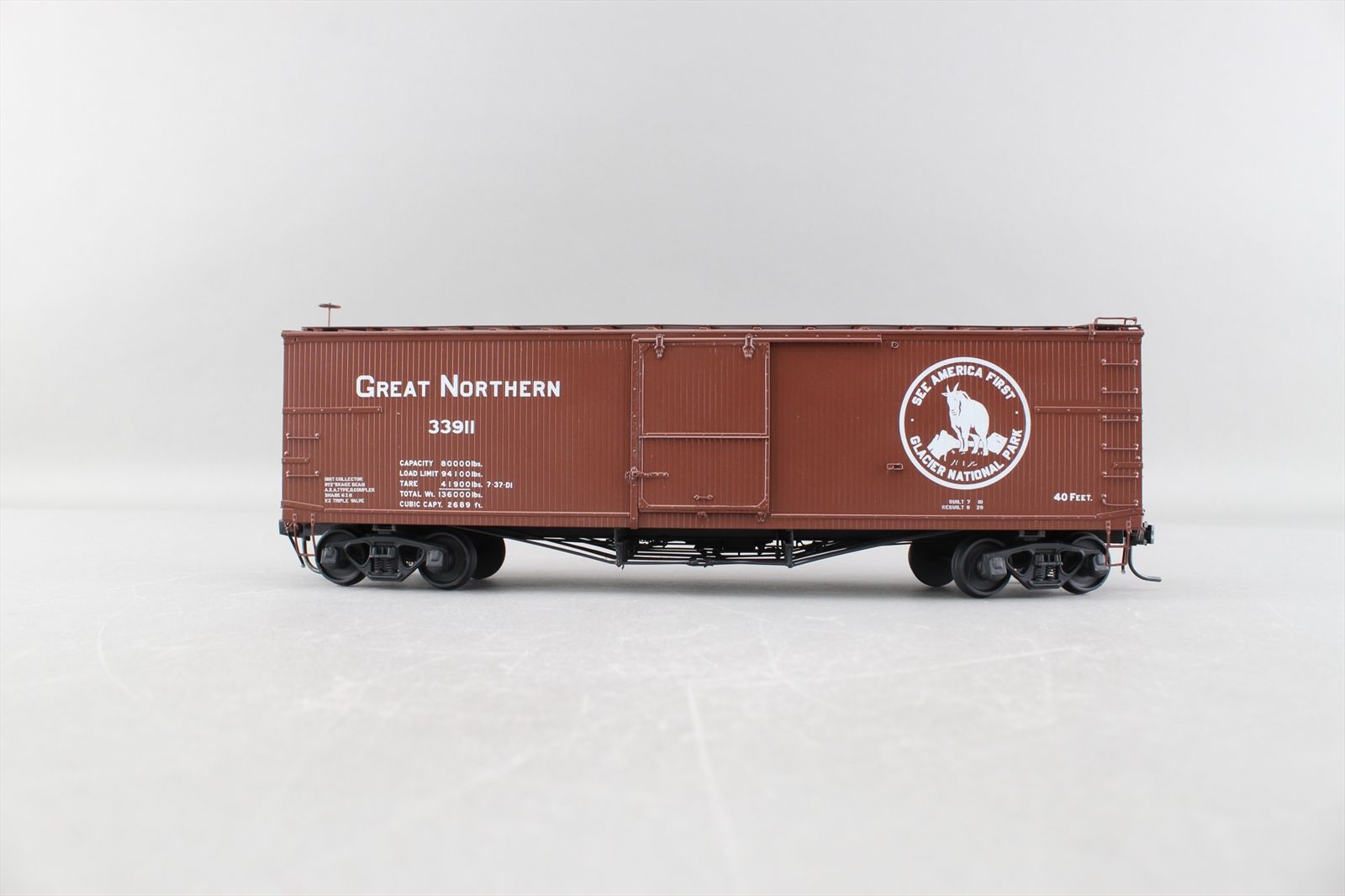 O Brass Model - PL 1750 PL-1750 GN Great Northern Truss Rod Boxcar Box ...
