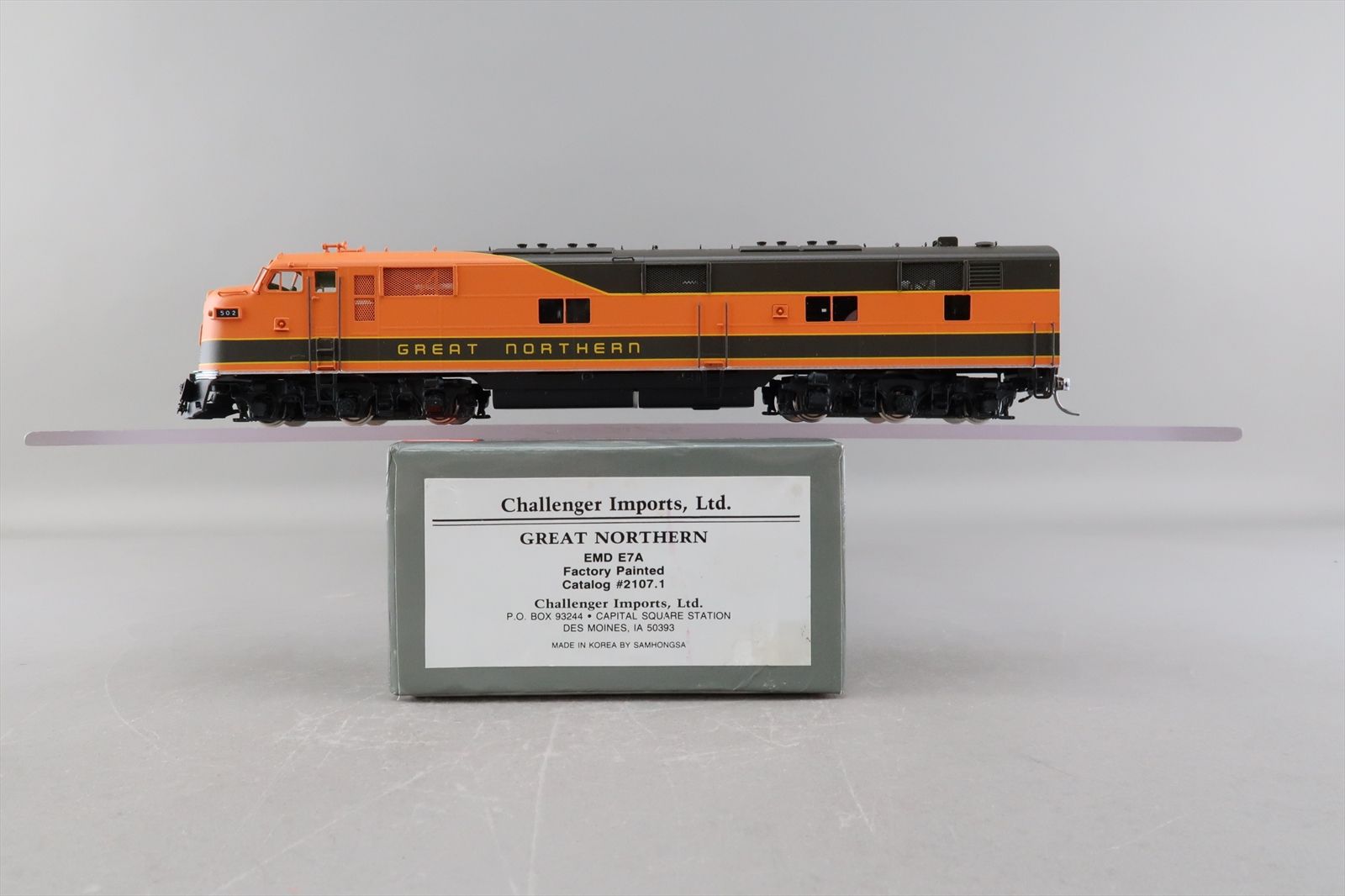 HO Brass Model - CIL 2107.1 GN Great Northern E7 E7A #502 - F/P - 1994 Run - Samhongsa