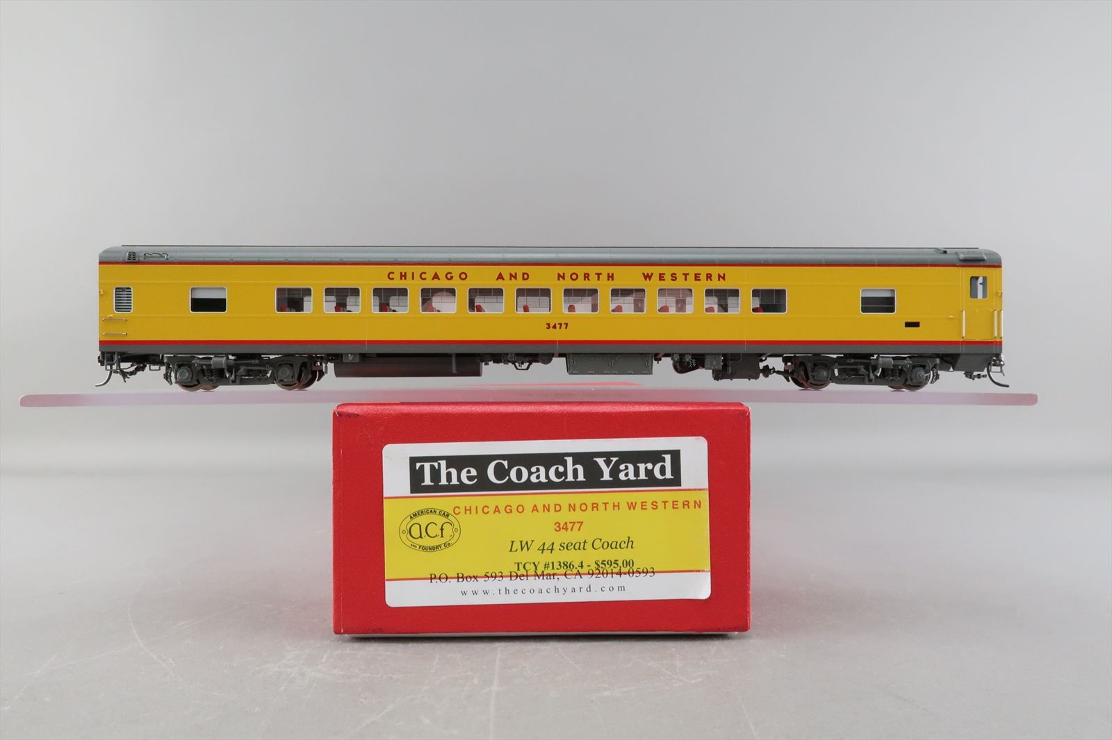 HO Brass Model - TCY 1386.4 C&NW Chicago & Northwestern ACF LW 44-Seat ...