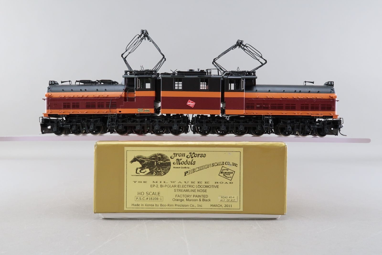 HO Brass Model - PSC 18208-1 Milwaukee EP-2 Bipolar Streamlined Nose #E ...