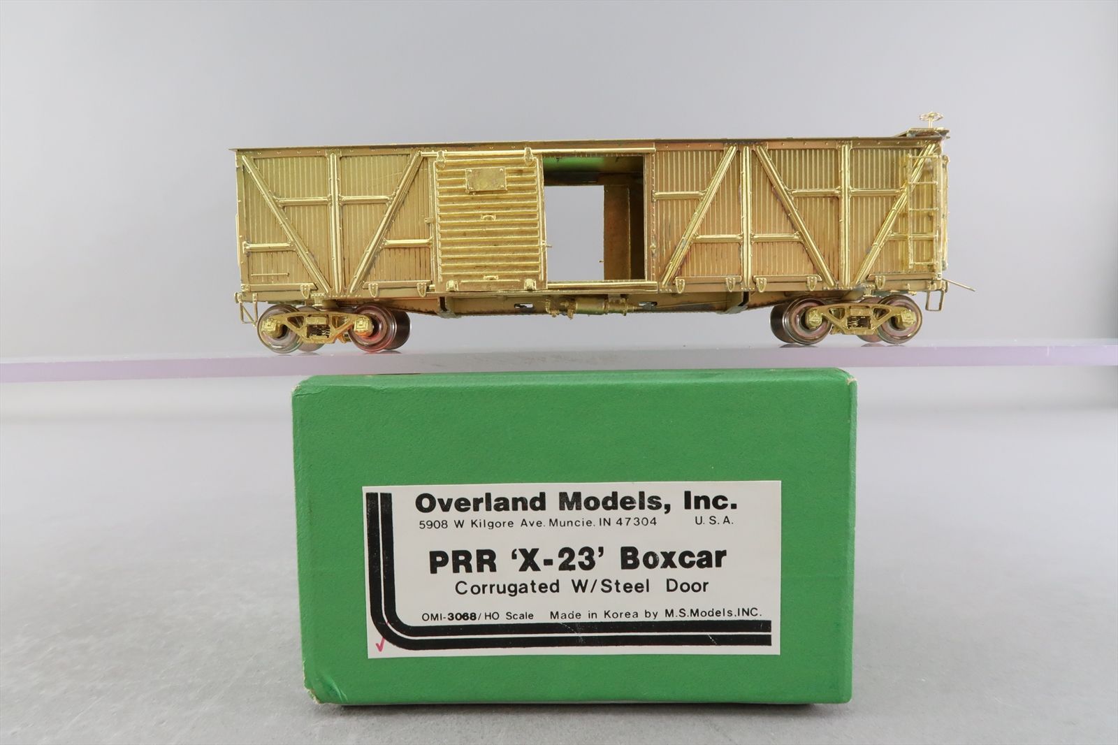 HO Brass Model - OMI 3068 PRR Pennsylvania X-23 Boxcar w/ Corrugated ...