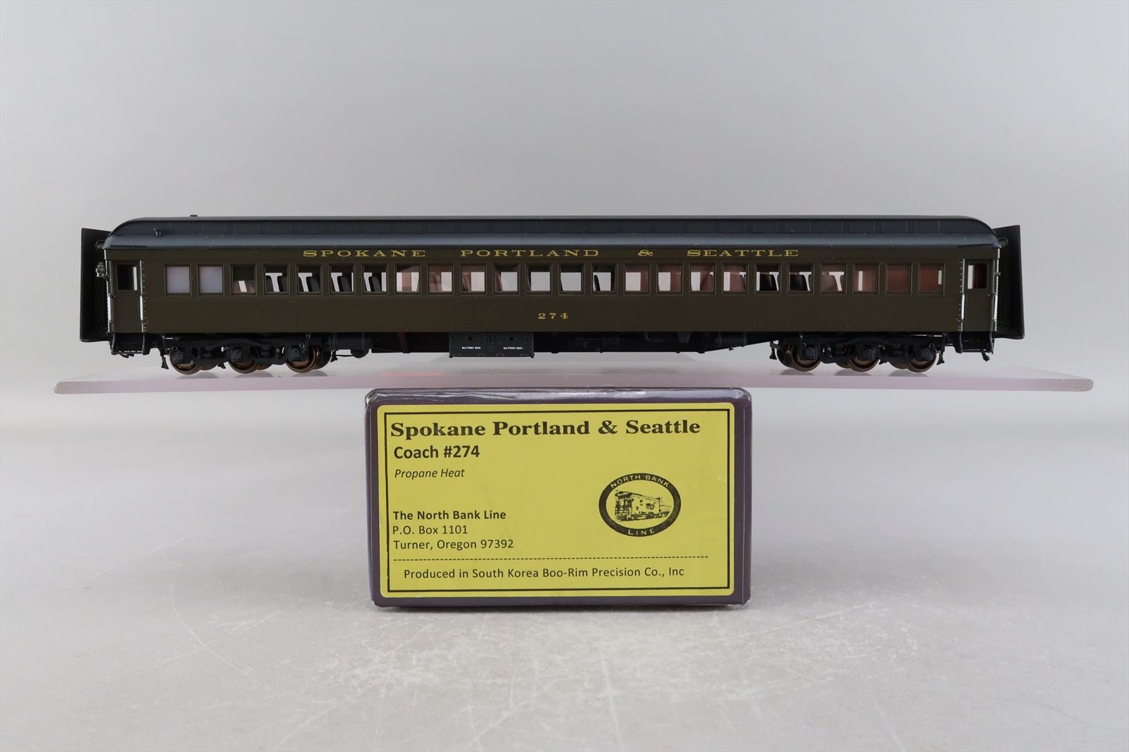 HO Brass Model - NBL SP&S-4.3 SP&S Spokane Portland & Seattle Coach ...