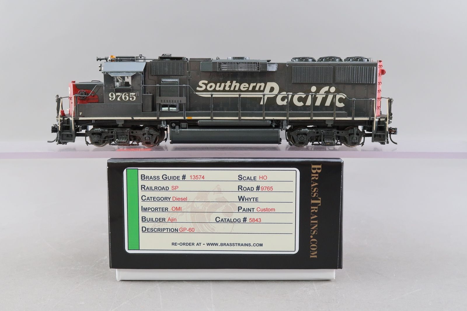 HO Brass Model - OMI 5843 SP Southern Pacific GP60 #9765 - Custom ...