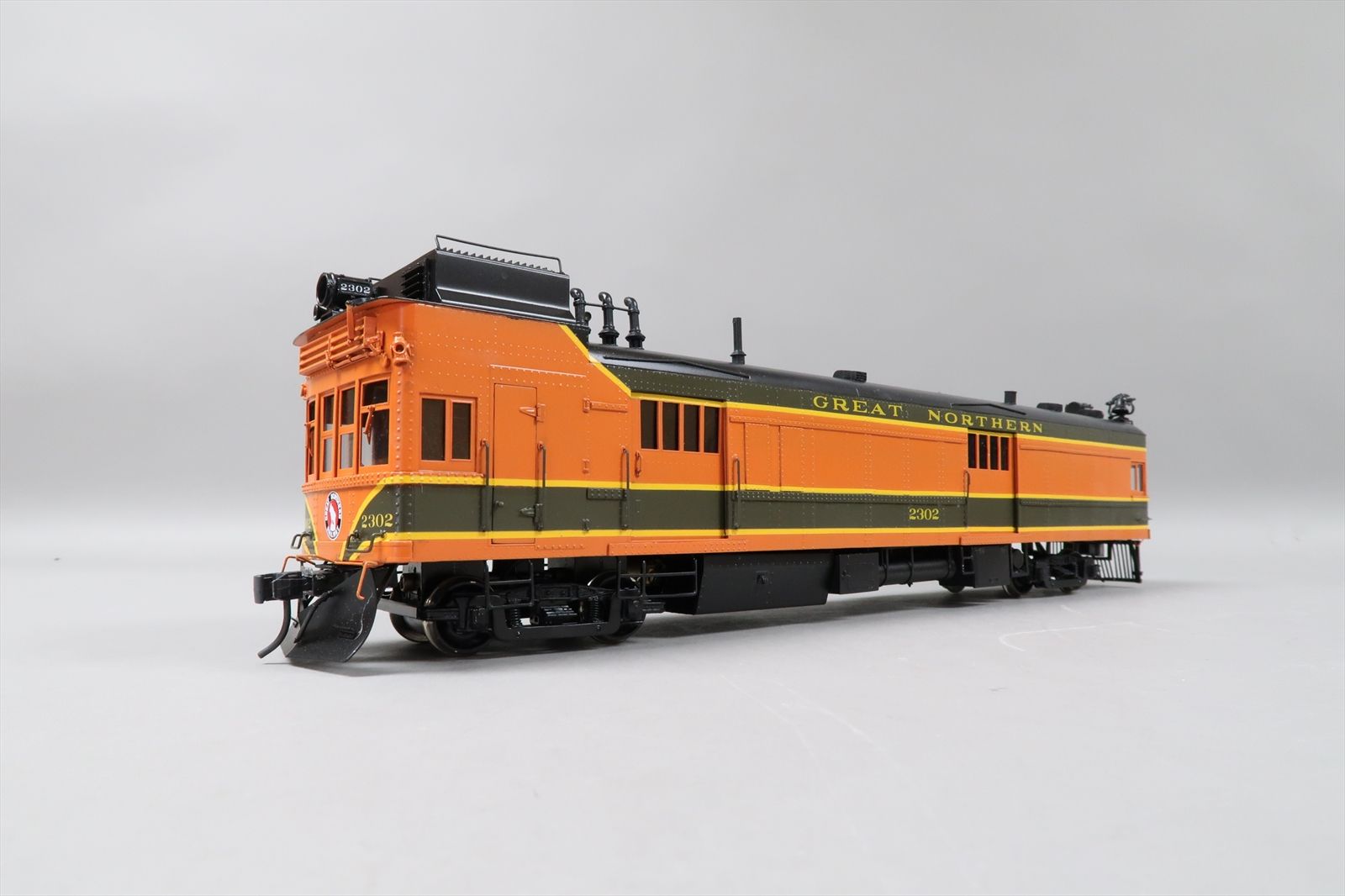 O Brass Model - Oriental GN Great Northern Gas Electric #2302 + Coach ...