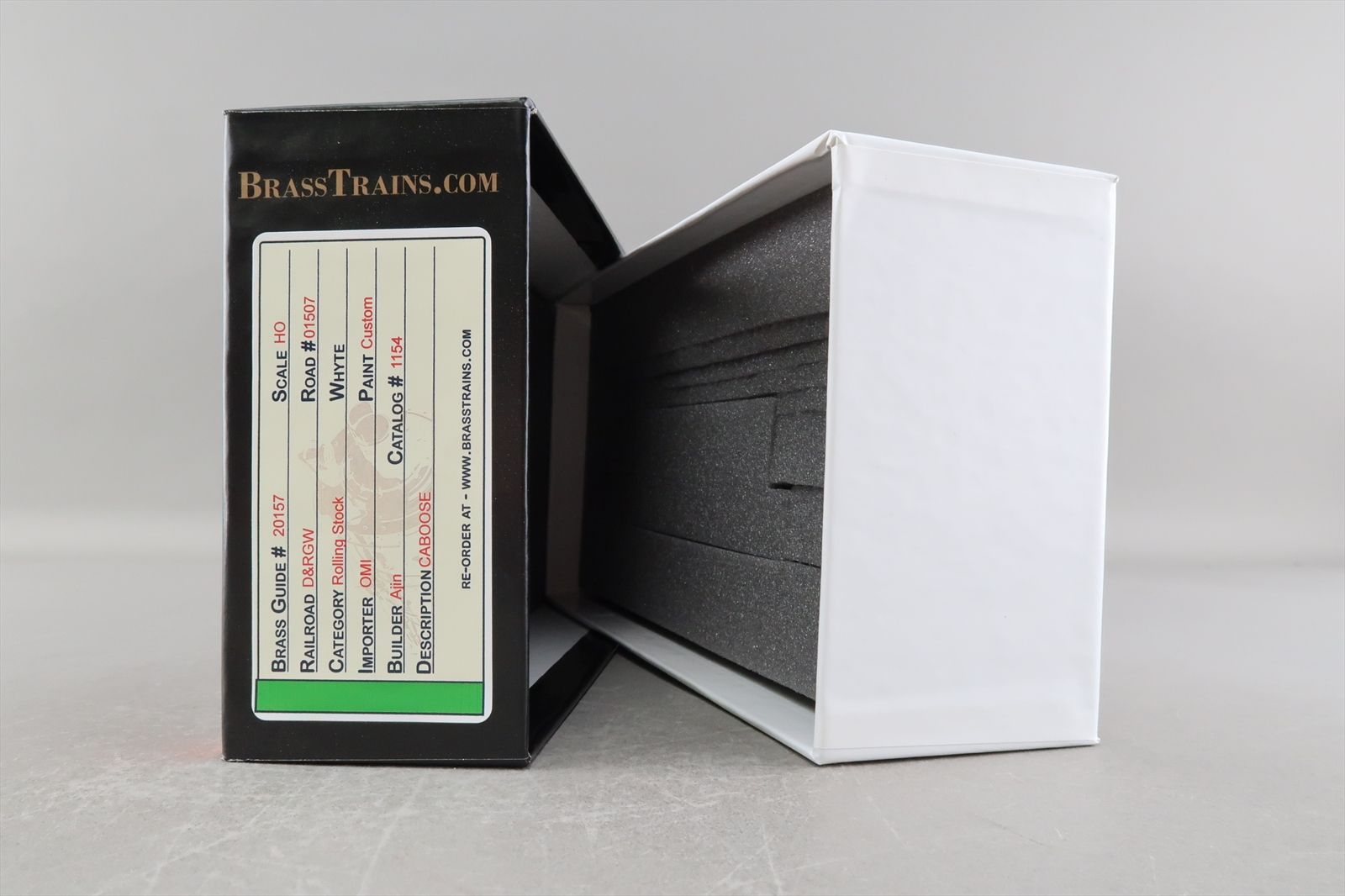 HO Brass Model - OMI 1154 D&RGW Rio Grande W-V Wide Vision Caboose #01507 - Fair Custom - 1991 ...