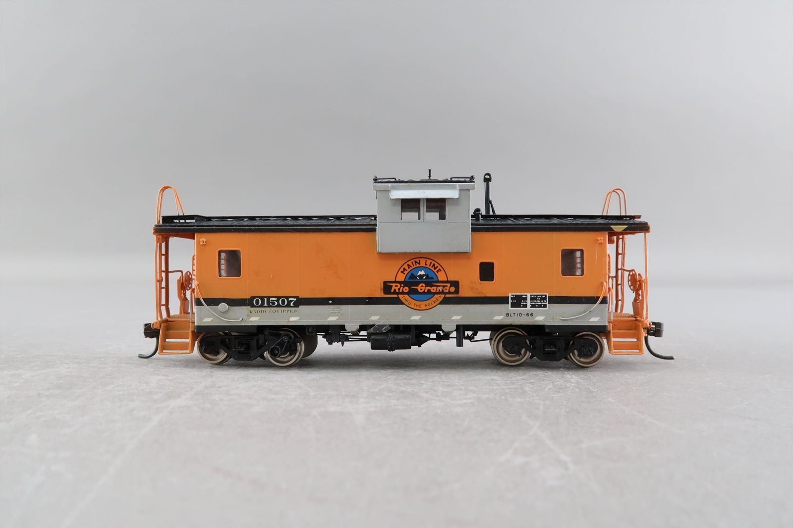 HO Brass Model - OMI 1154 D&RGW Rio Grande W-V Wide Vision Caboose #01507 - Fair Custom - 1991 ...