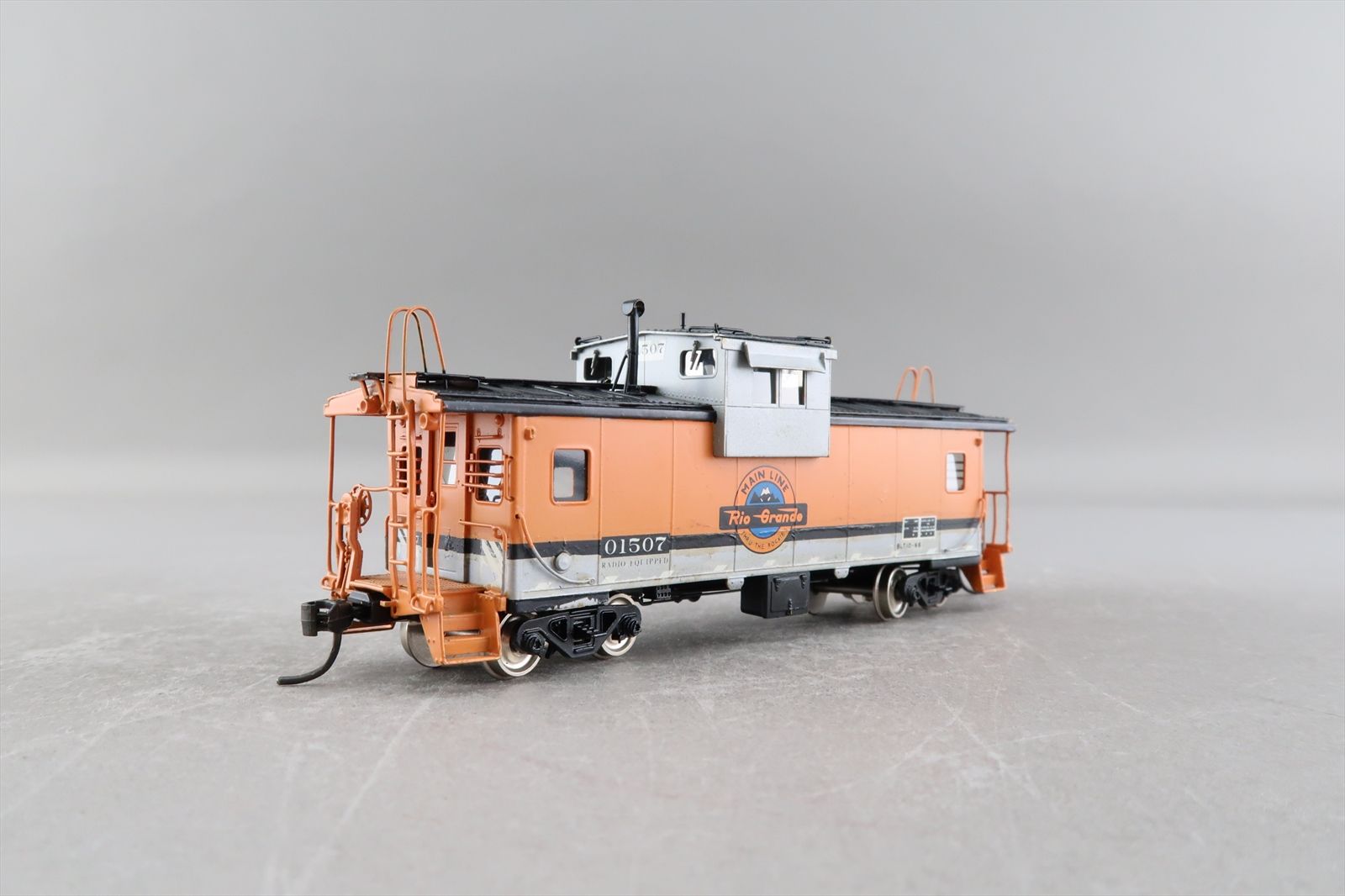 HO Brass Model - OMI 1154 D&RGW Rio Grande W-V Wide Vision Caboose #01507 - Fair Custom - 1991 ...